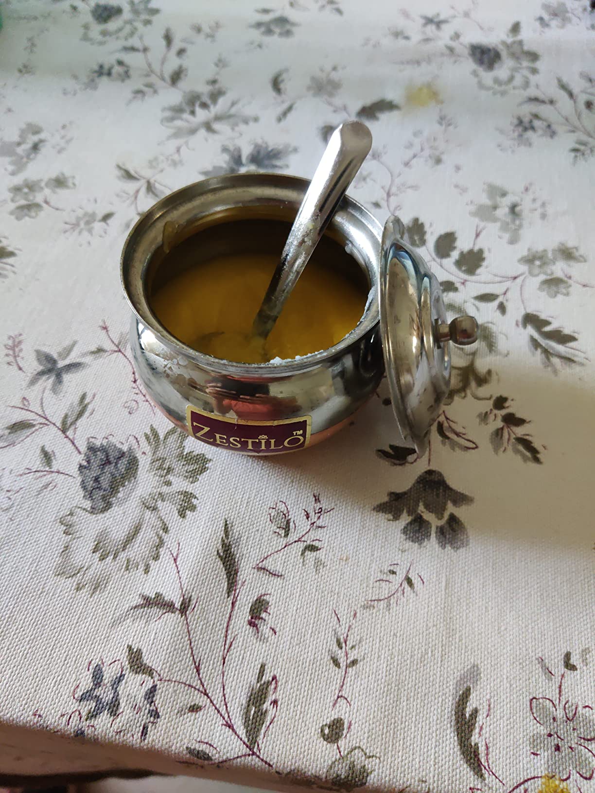 Zestilo Stainless Steel Ghee Pot | Ghee Container With Spoon Copper ...