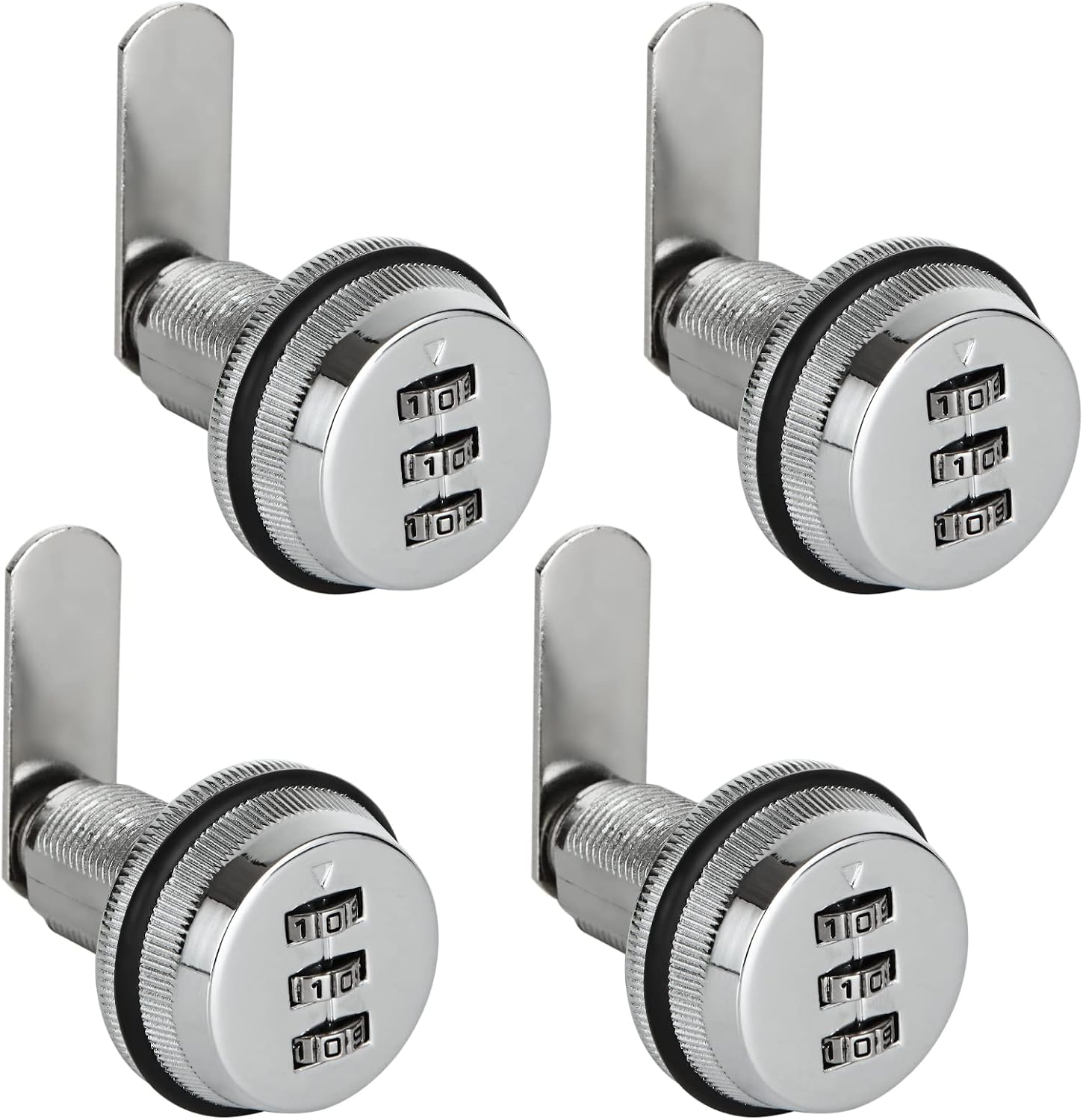 4Pack Combination Cam Lock, Zinc Alloy Password Coded Lock 3-Digit ...