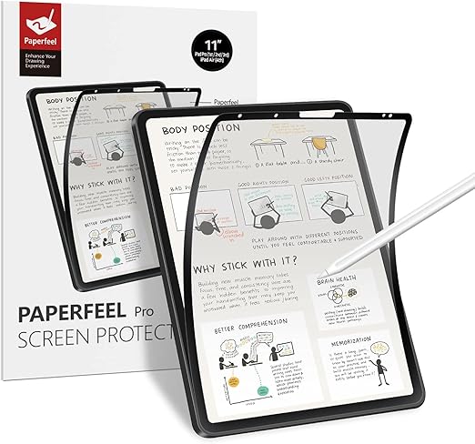 Amazon.com: BERSEM Paperfeel Screen Protector [Paperfeel Pro ...