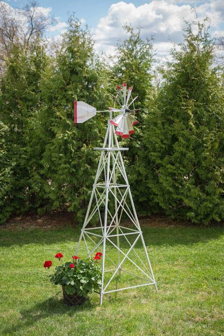 Amazon.com: 8 Ft Made in The USA Premium Aluminum Decorative Garden ...