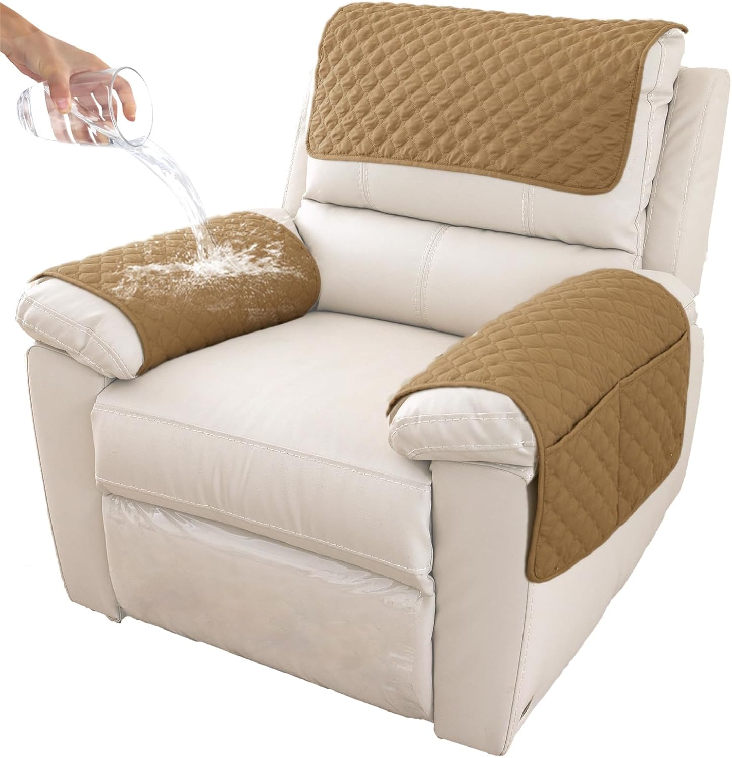 GYHH Sofa Armrest Cover, Headrest Cover for Recliner Chair Arm Cover ...