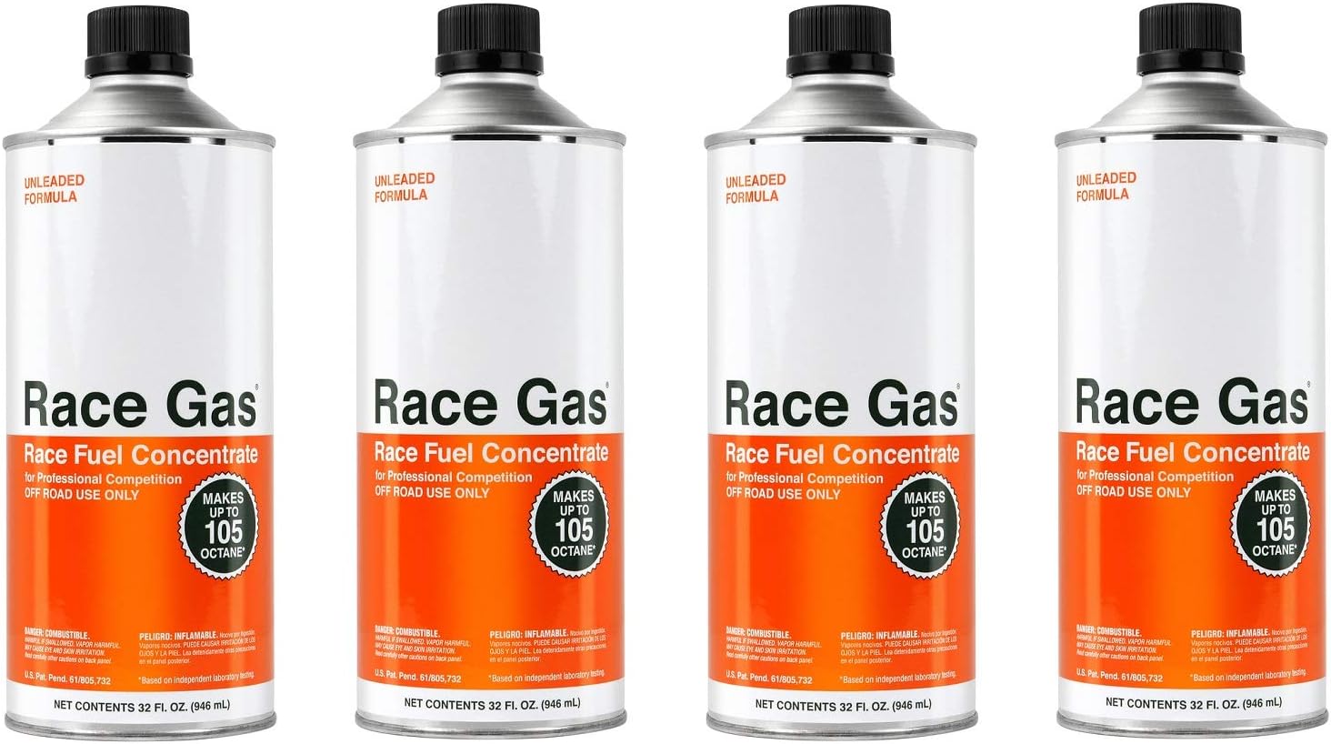 Amazon.com: Racegas 100032 Case of 4 Cans Offroad Race Fuel Concentrate ...