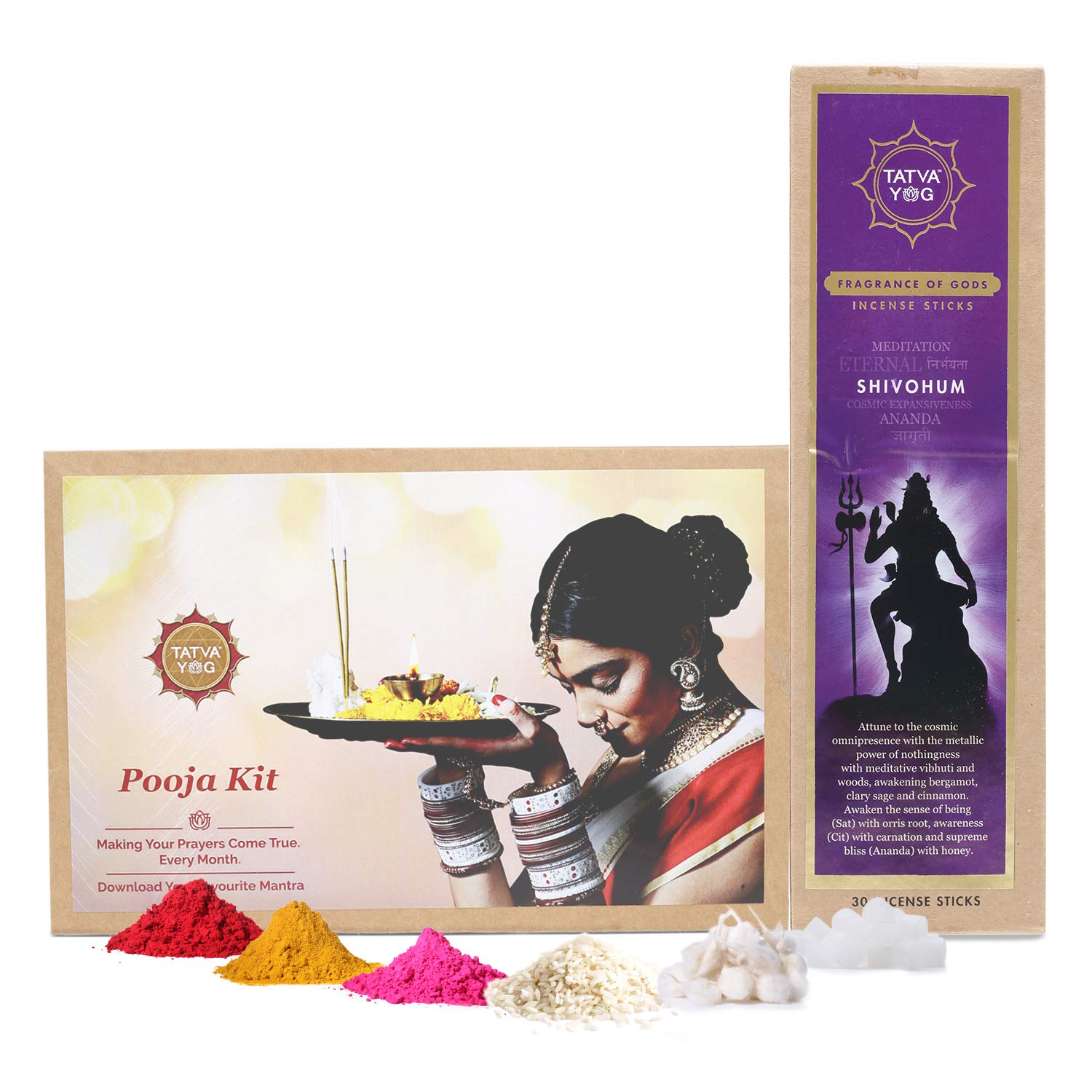 Buy Tatva YOG Monthly Pooja samangri, with Simple Puja Vidhi- Vedic ...