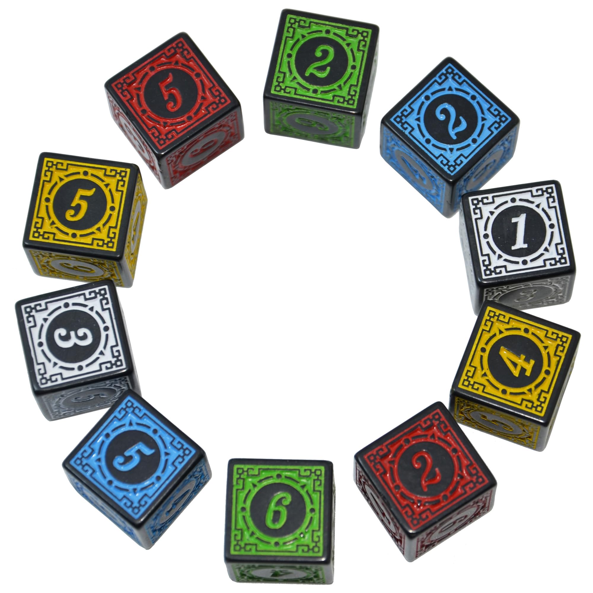 Boggle Game SmartDealsPro 10-Pack D6 Dice - 16mm Six Sided Dice For DND ...