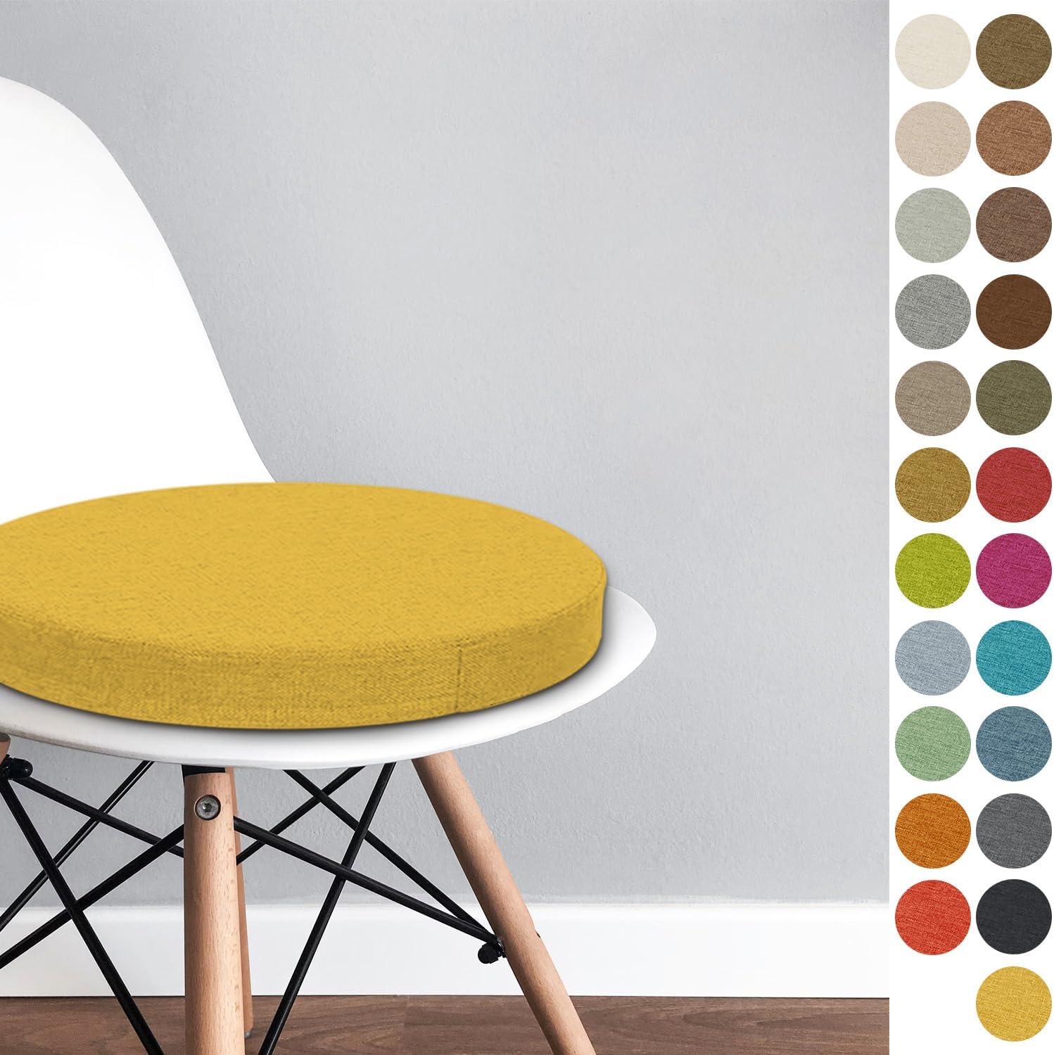 DQWJYYDS Round Chair Pad 40x40x5 CM Bistro Circular Chair Cushion ...