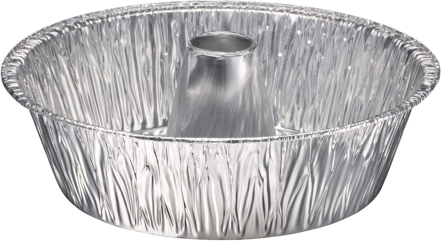 Amazon.com: 10" Disposable Round Cake Baking Pans - Aluminum Foil Bundt ...