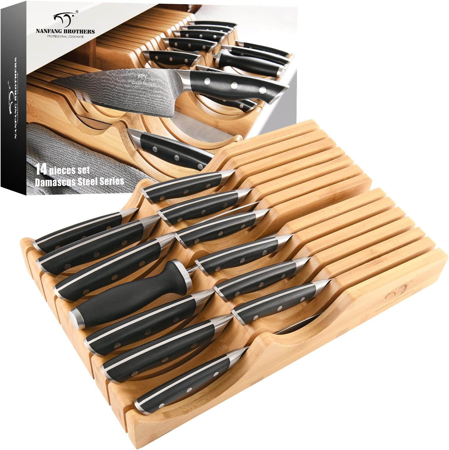 Amazon.com: Saveur Selects 1026306 German Steel Forged 6-Piece Knife ...