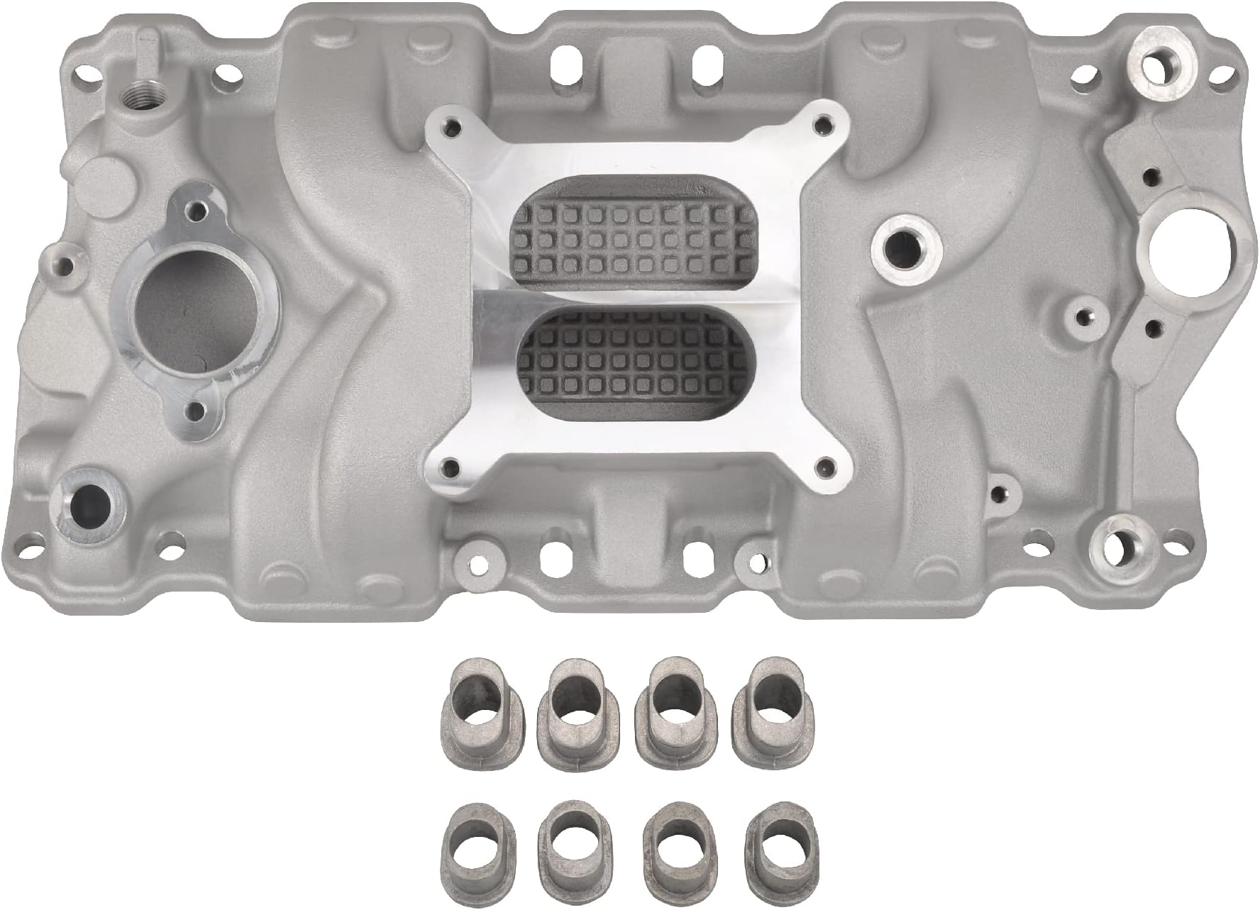 Amazon.com: Aluminum Satin Intake Manifold Dual Plane by GESEXI ...