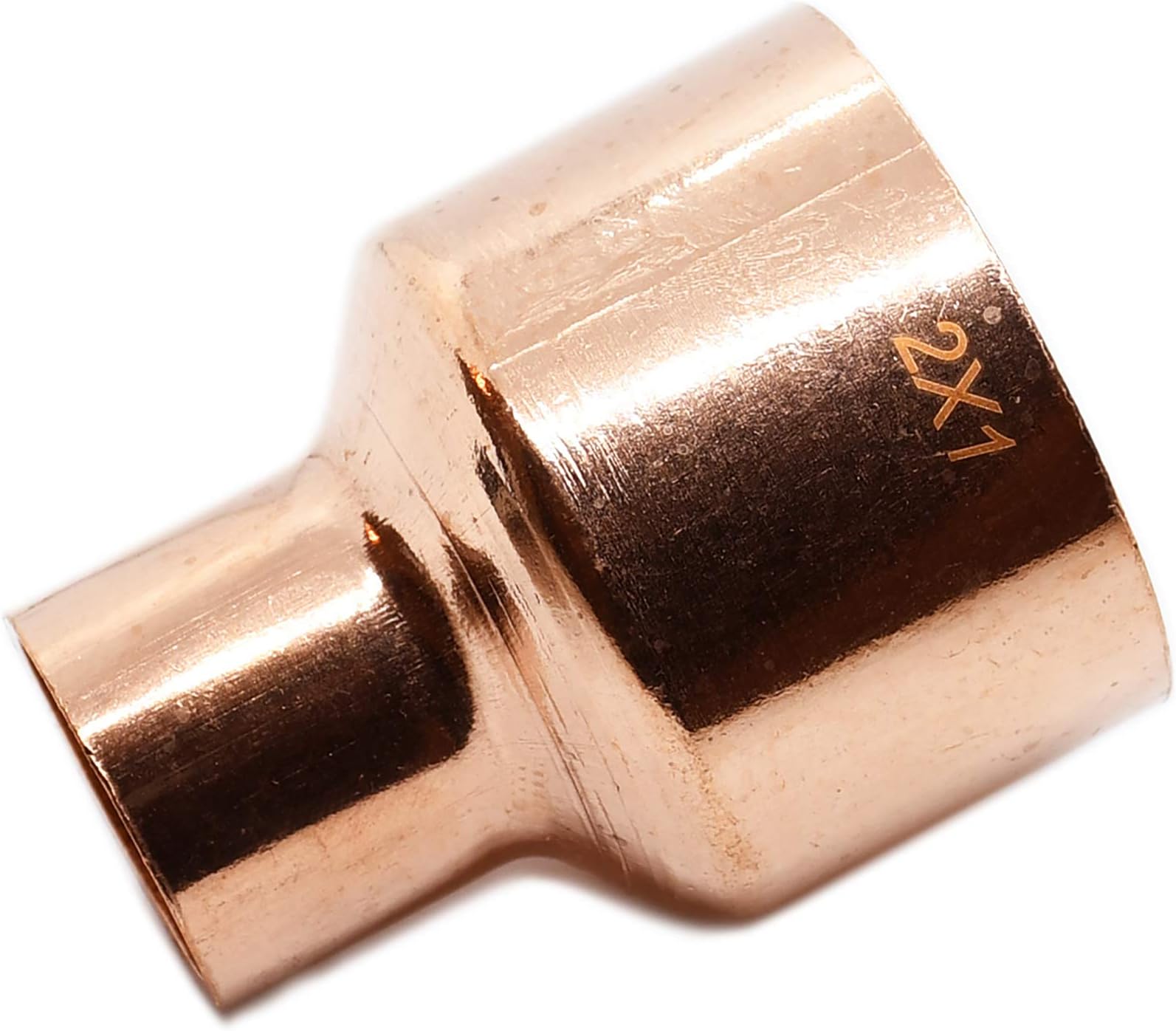 EZ-FLUID Plumbing 2" x 1" C X C Copper Reducer Coupling, LF Pressure ...