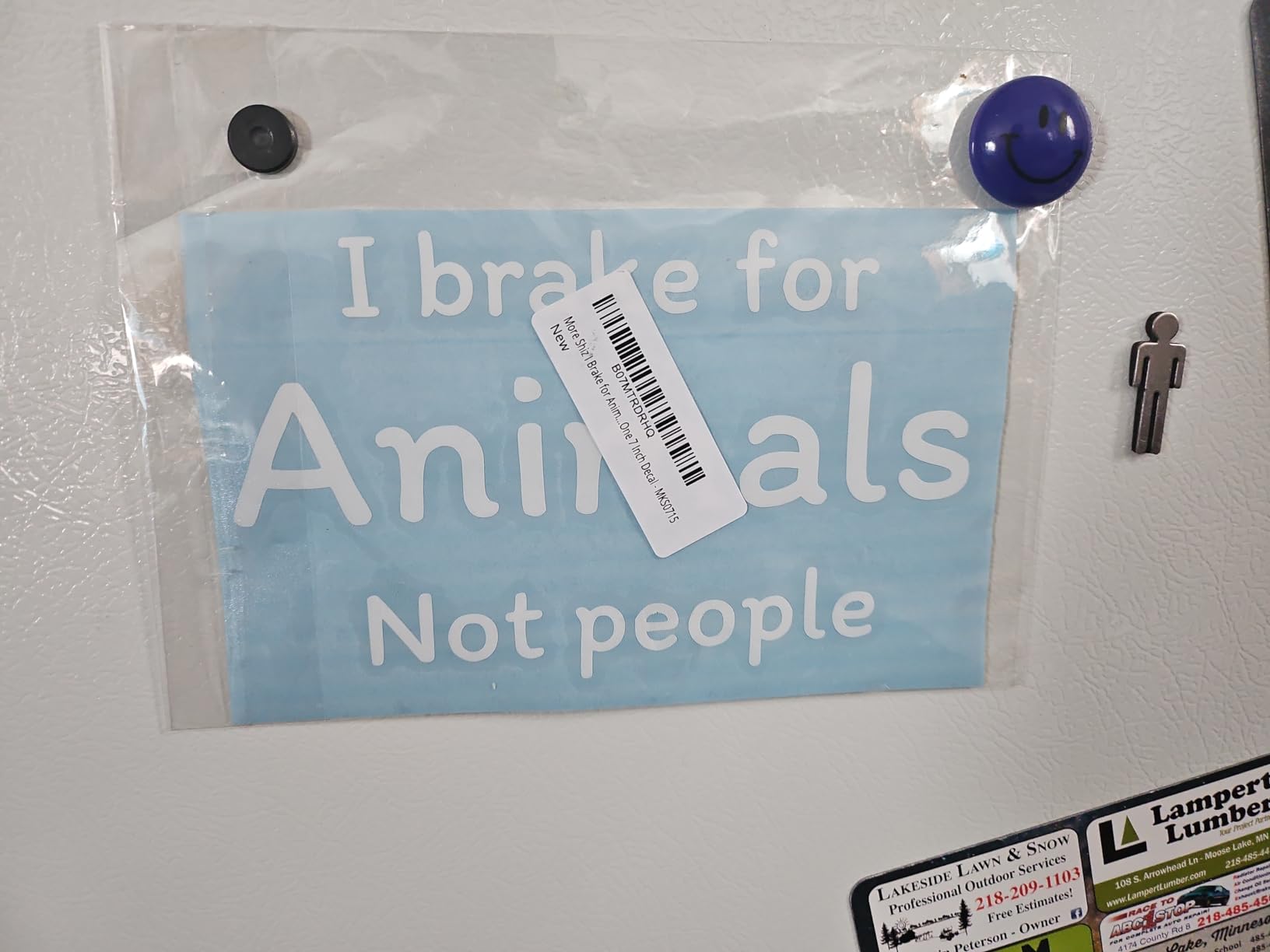 Amazon.com - I Brake for Animals Not People Vinyl Decal Sticker - Car ...