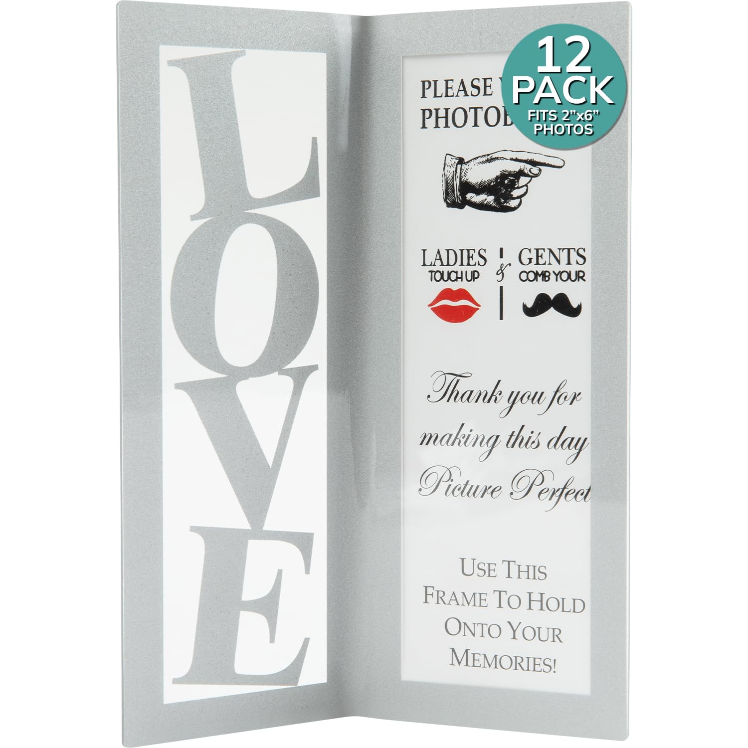 Amazon.com: pbf PHOTO BOOTH FRAMES | Standing Love Picture Frame for ...
