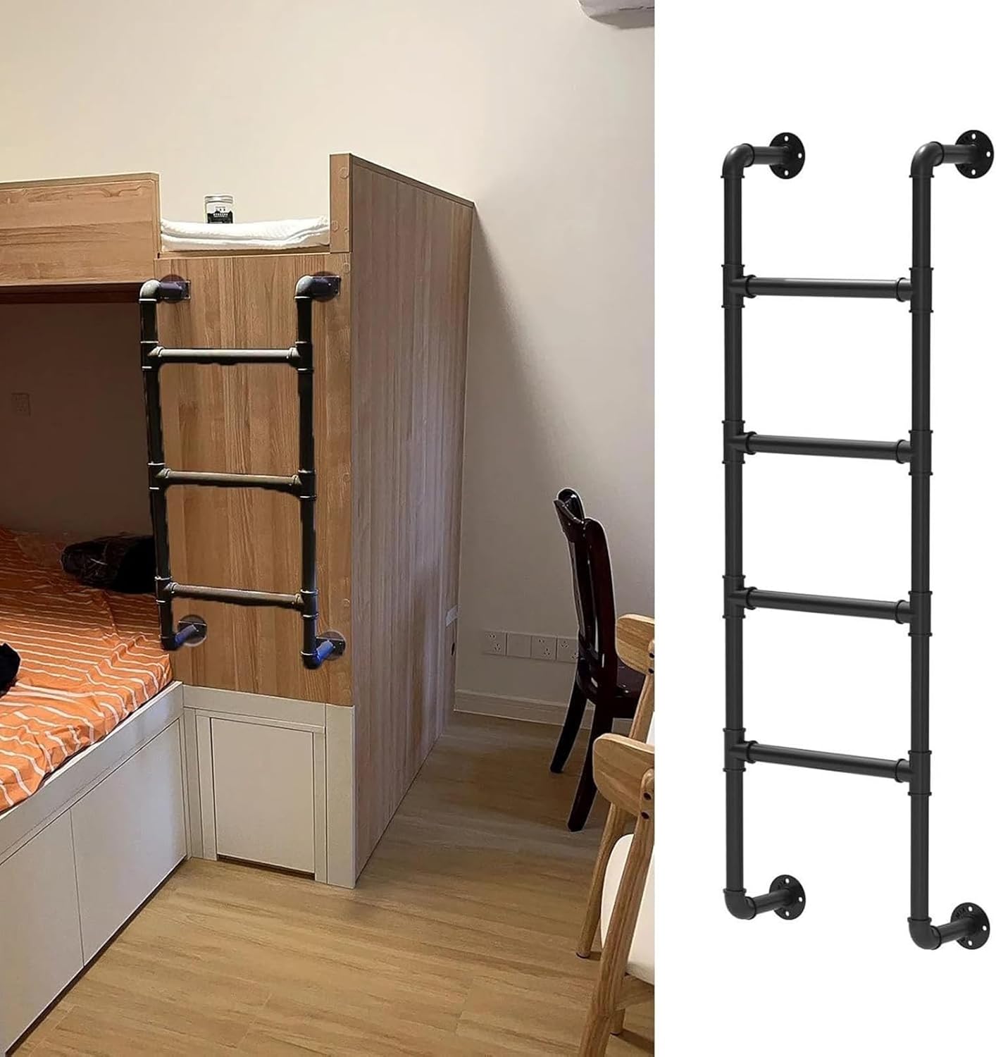 Basement Window Well Egress Ladder Wall Mounted, 4ft 7ft 8ft Height ...