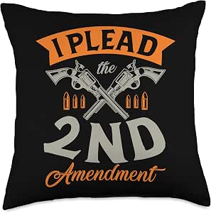 Amazon.com: I Plead The 2nd Amendment Gun Rights Second Amendment Throw ...