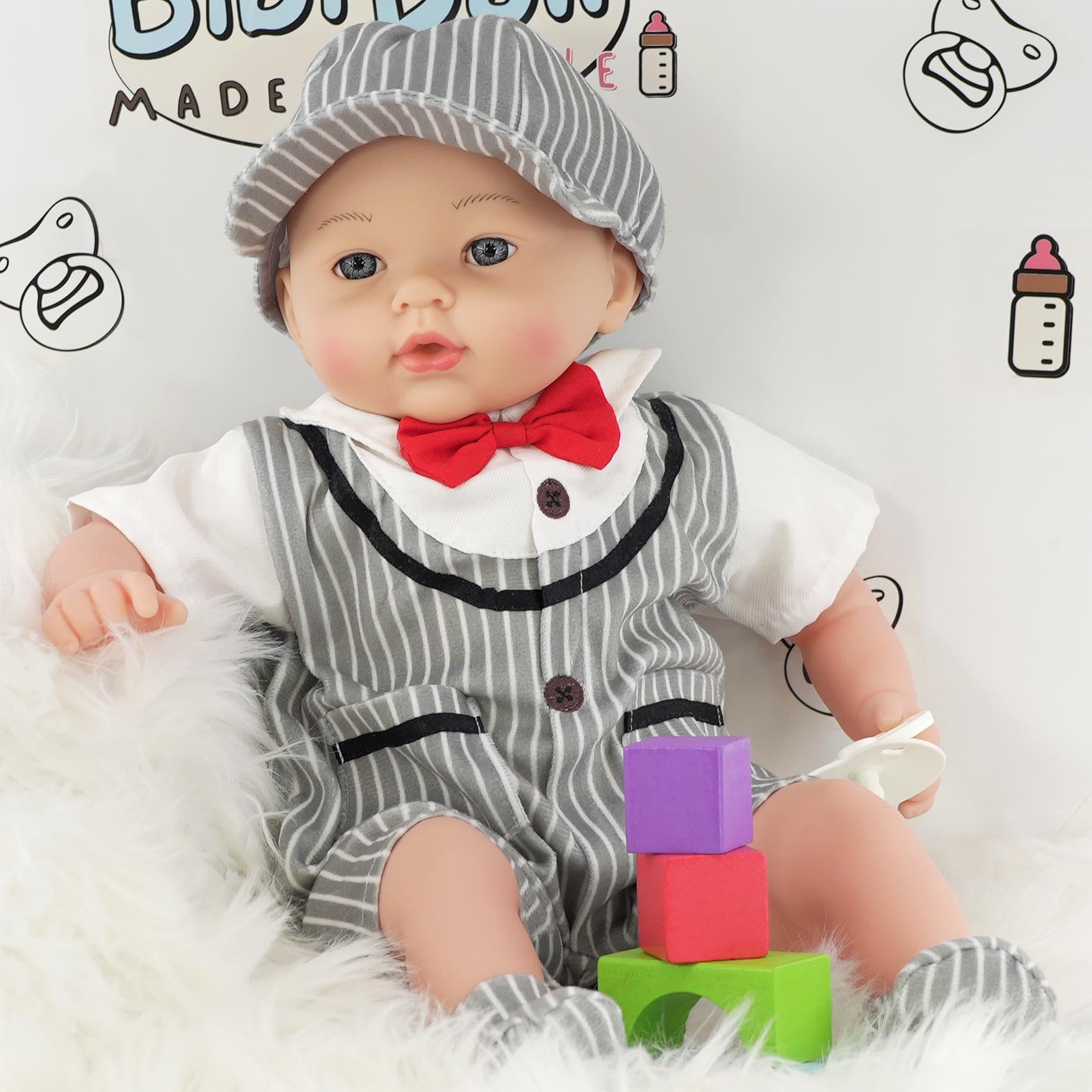 Bibi Doll Charlie - 18" Lifelike Large Size Soft Bodied Baby Doll Girls ...