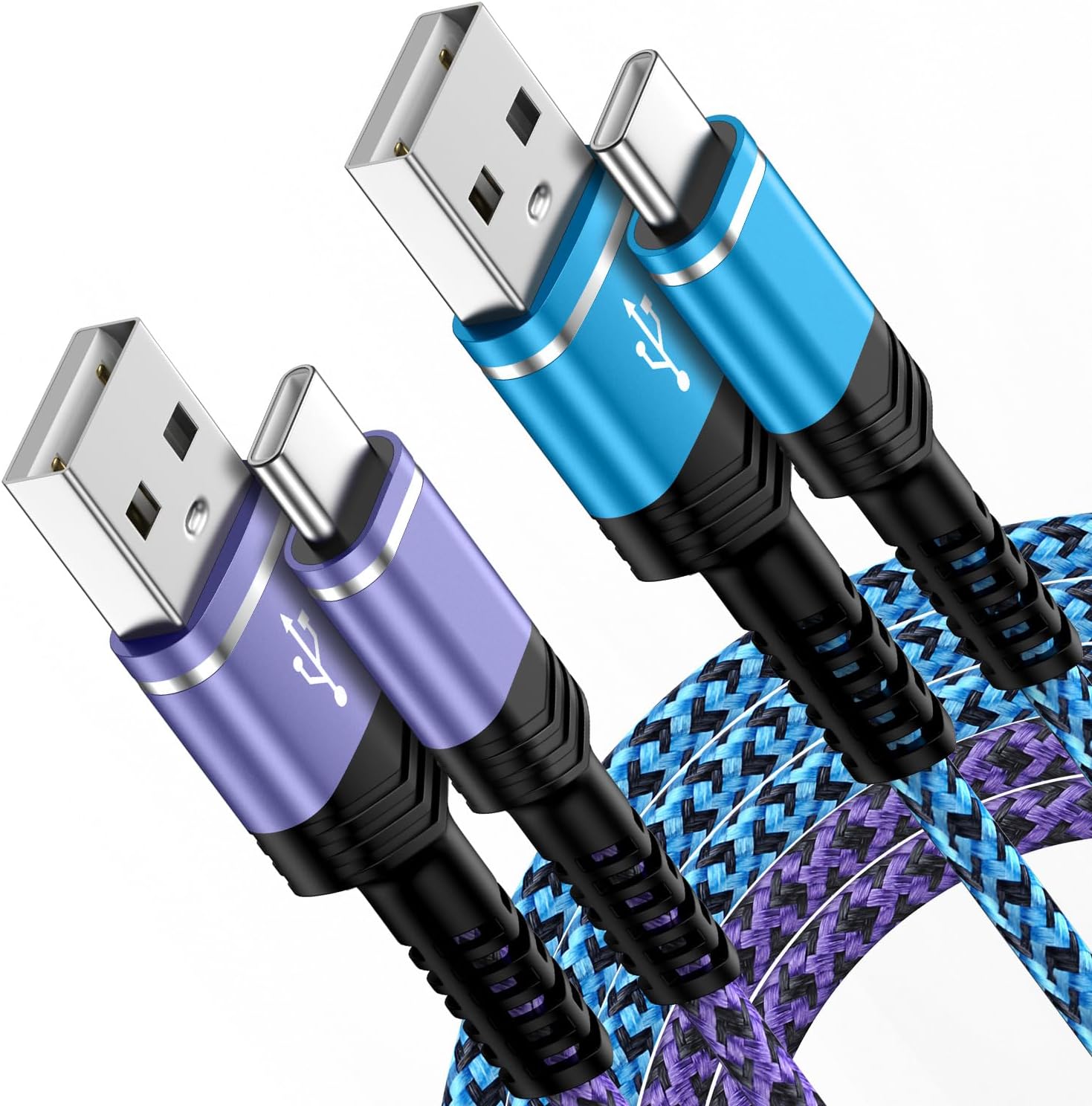 Amazon.com: USB C Charger Cable Fast Charging 3 Pack 3ft for Samsung ...