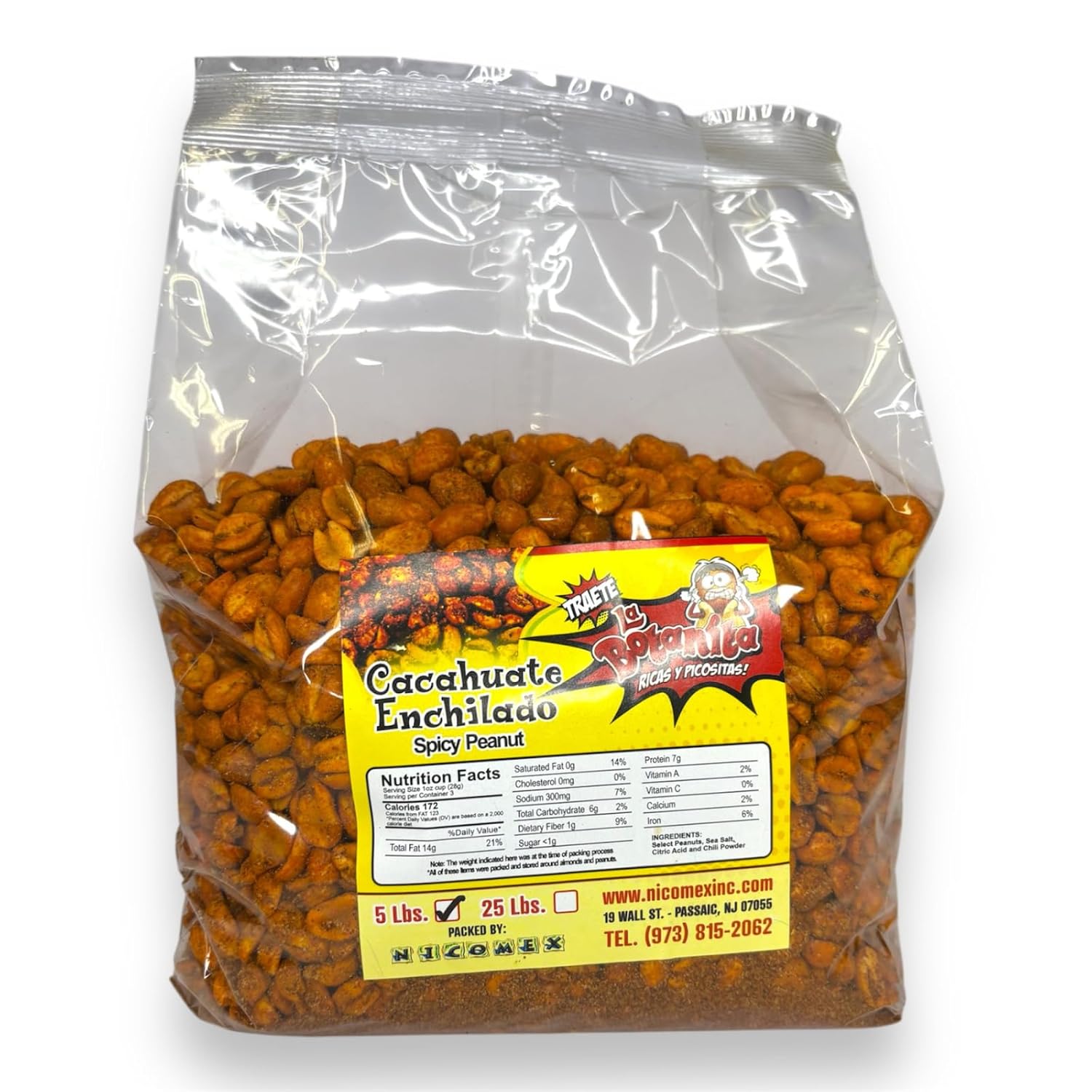 Amazon.com : Cacahuates enchilados nicomex. Spicy Peanuts Authentic ...