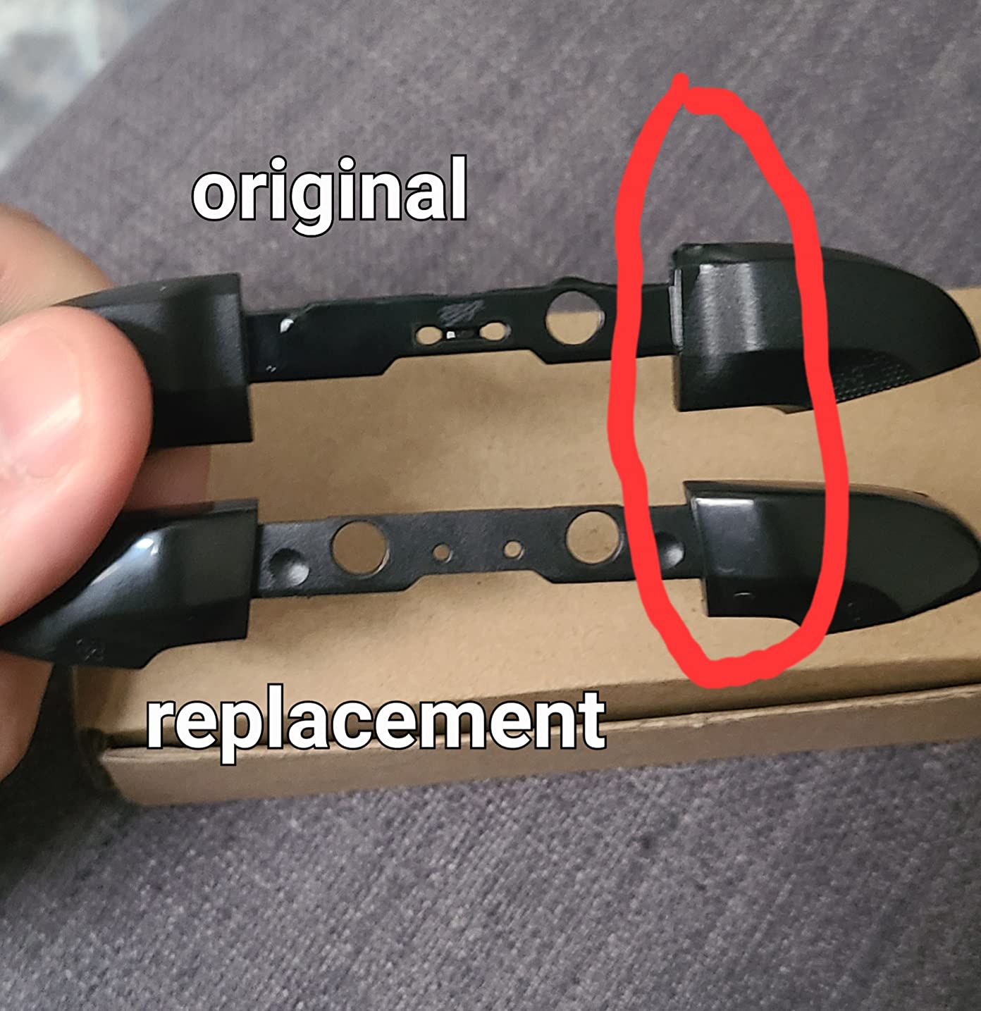 2X LB RB Bumpers Button Replacement Compatible with Microsoft Xbox One ...