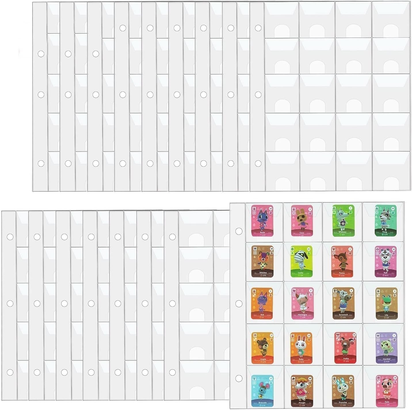 Amazon.com: 340 pocket pages for Animal Crossing mini cards, Nintendo ...