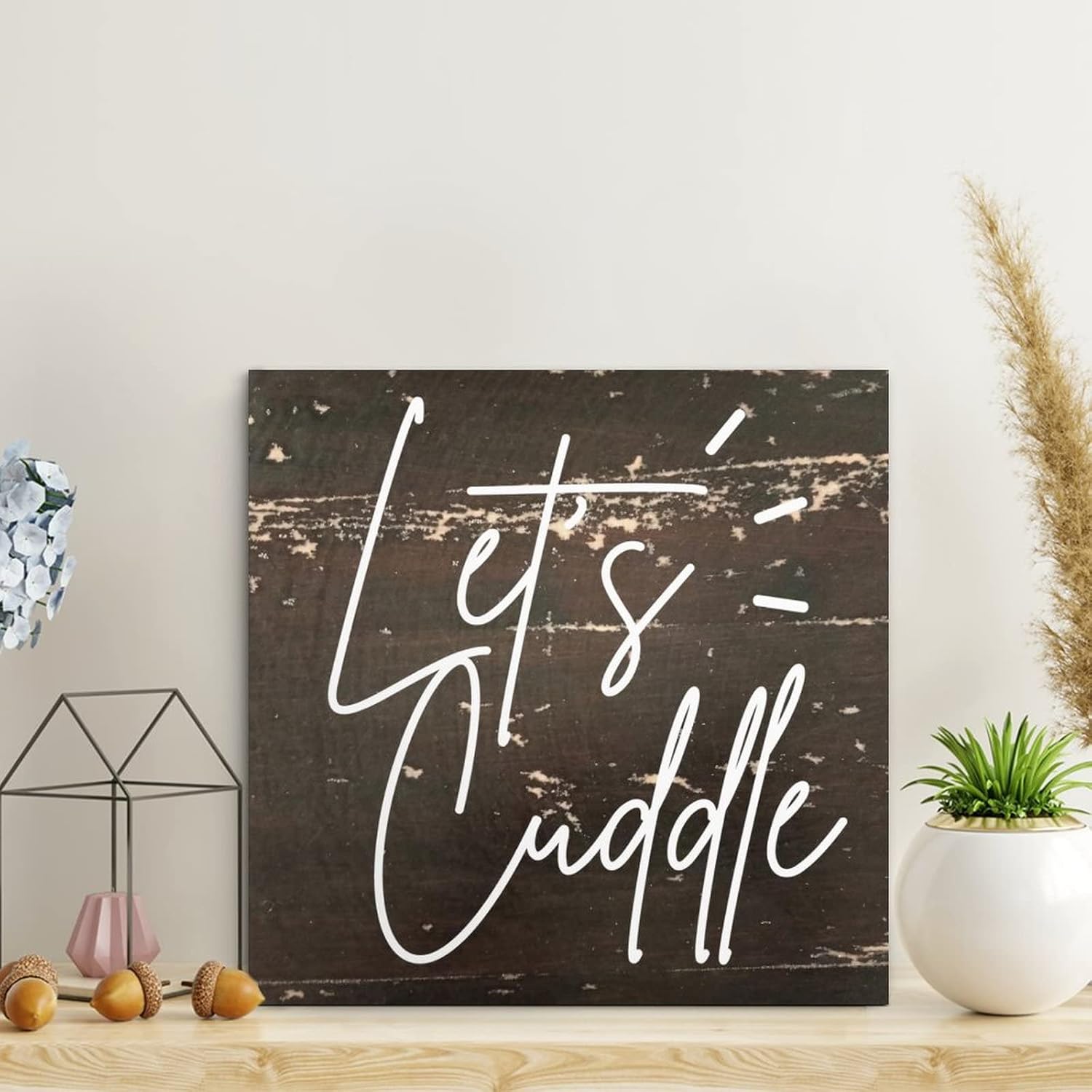 Amazon.com: LITTLEGROVE SEEDS Vintage Country Wooden Pallet Sign Let's ...