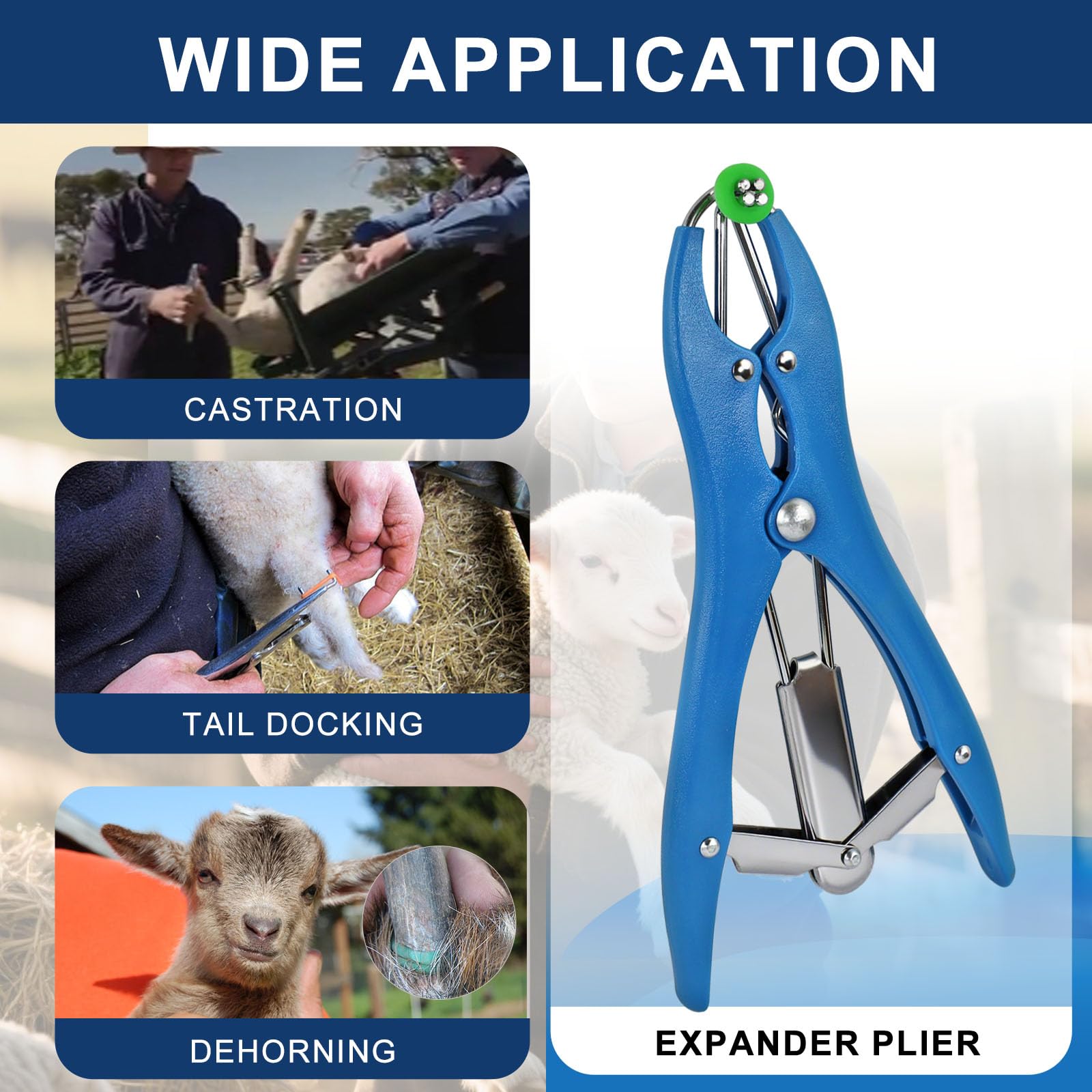 Snapklik.com : VET.PLUS Goat Banding Kit Calves Banding Tool, Expander ...