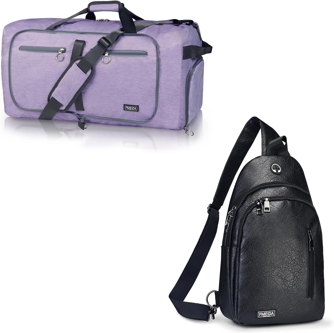 Amazon.com | Fmeida 65L Duffle Bag & Fmeida Anti-Theft Crossbody Sling ...