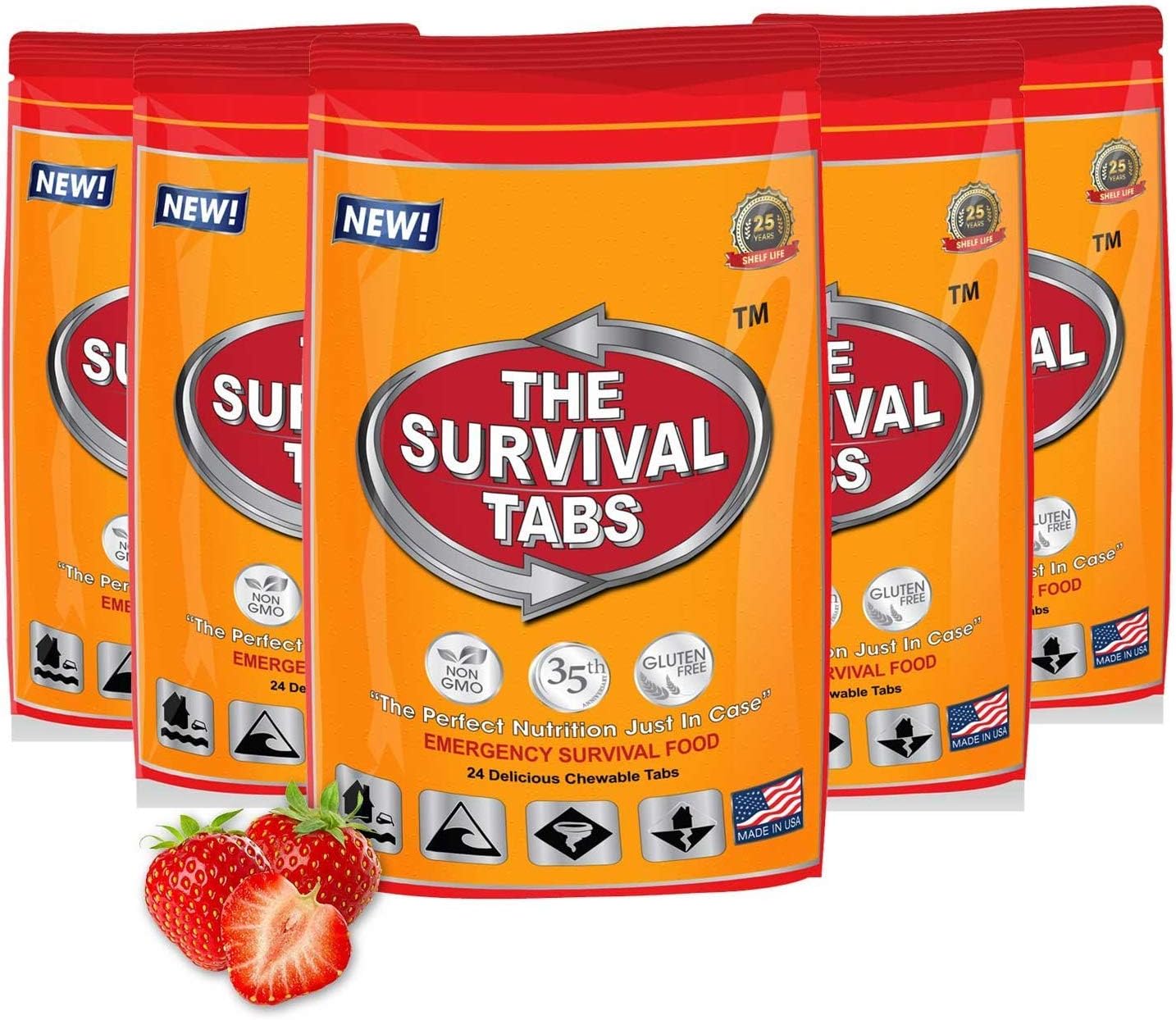 Emergency food ration 10 days 120 tabs survival Hurricane preparation ...