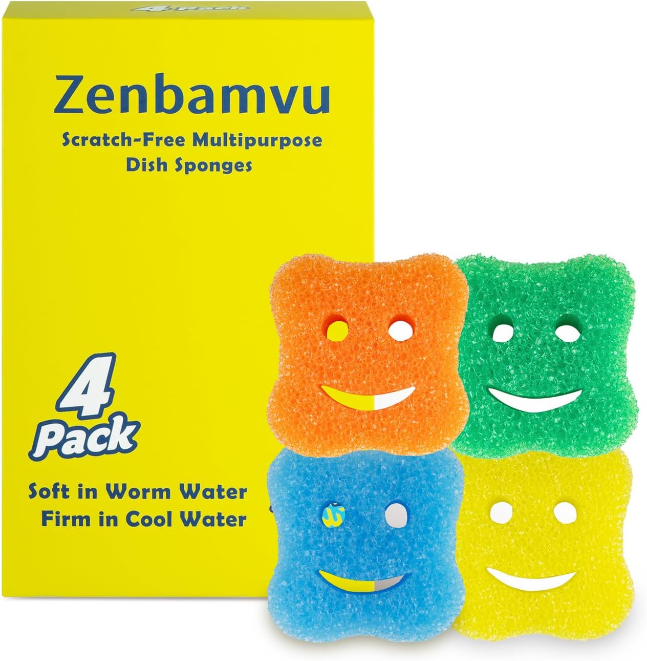 Amazon.com: HAROES Non Scratch Premium Kitchen Sponges - Pack of 3 ...