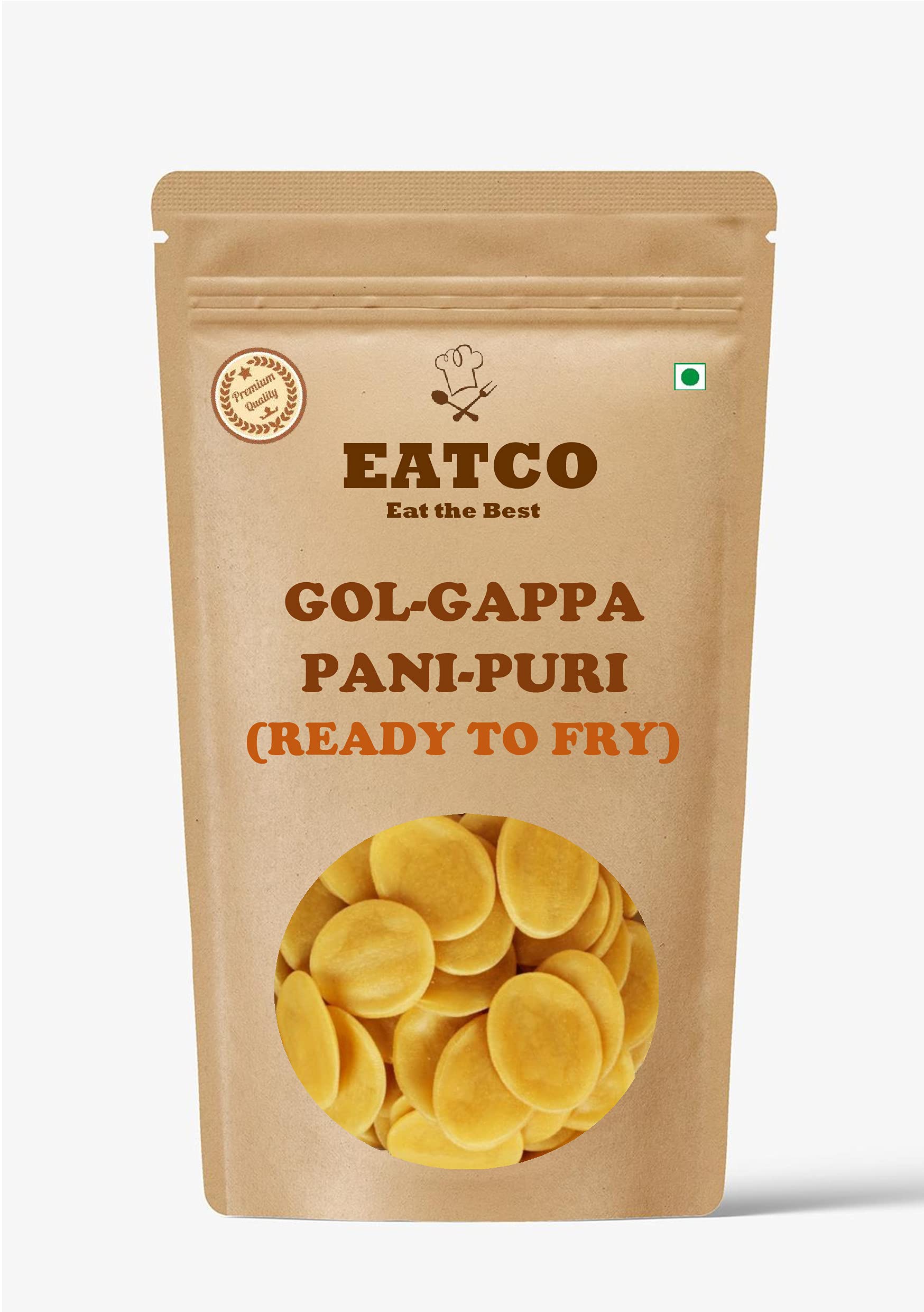 Eatco Ready To Fry Dry Golgappa Panipuri No Added Colours | Desertcart ...