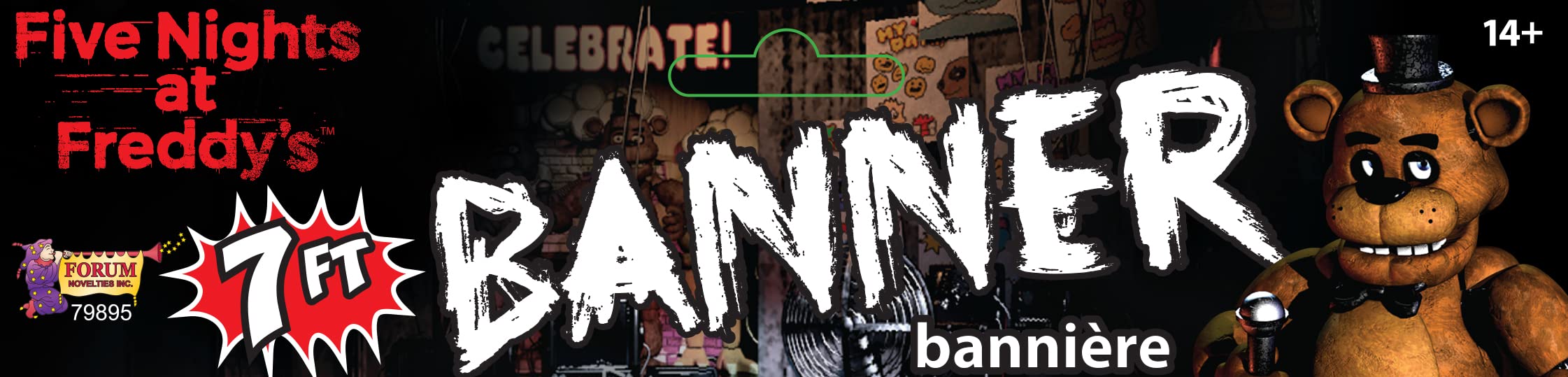 Snapklik.com : Five Nights At Freddys: Freddy Fazbear Banner For Kids