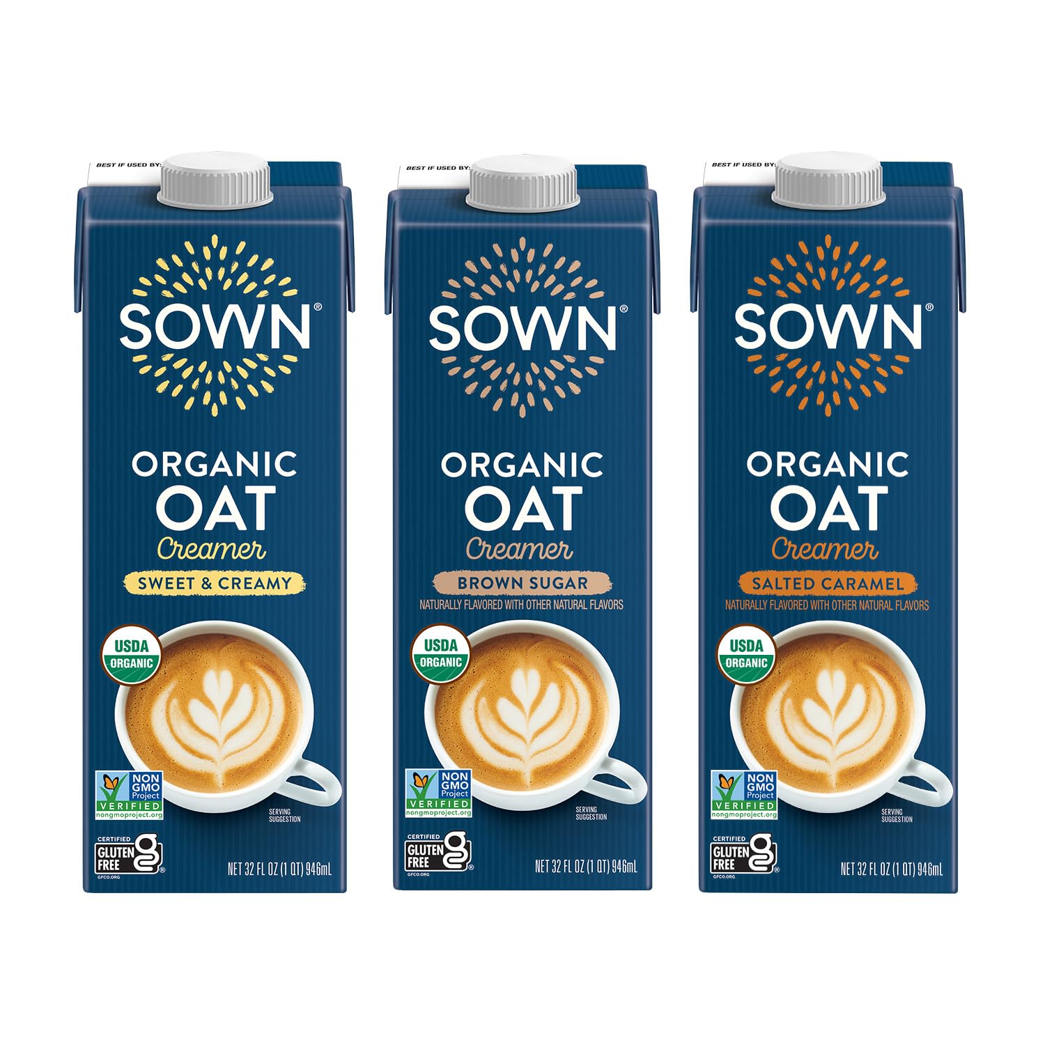 Amazon.com: SOWN Organic Oat Creamer Variety Pack - Barista Oat Milk ...
