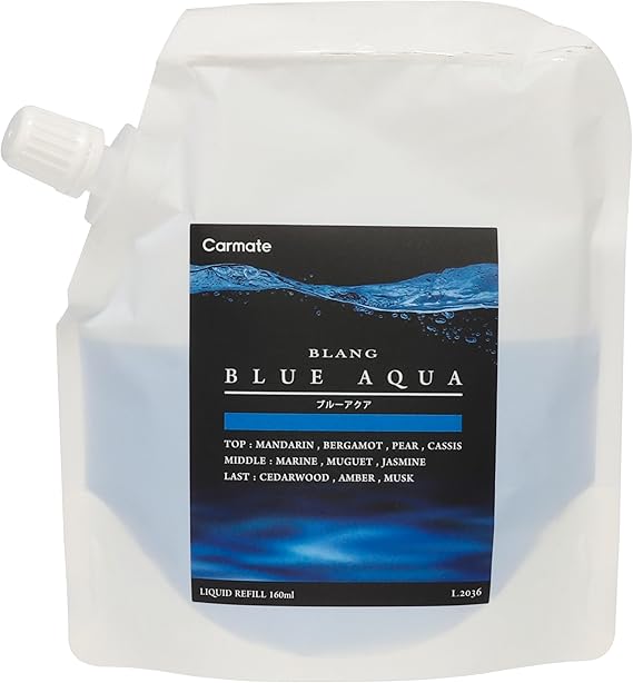 Amazon | カーメイト(CARMATE) ブラング 液体芳香剤 詰替え用 1回分 160ml 替え芯 両面テープ付属 [ブルーアクアの ...
