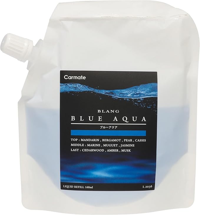 Amazon | カーメイト(CARMATE) ブラング 液体芳香剤 詰替え用 1回分 160ml 替え芯 両面テープ付属 [ブルーアクアの ...