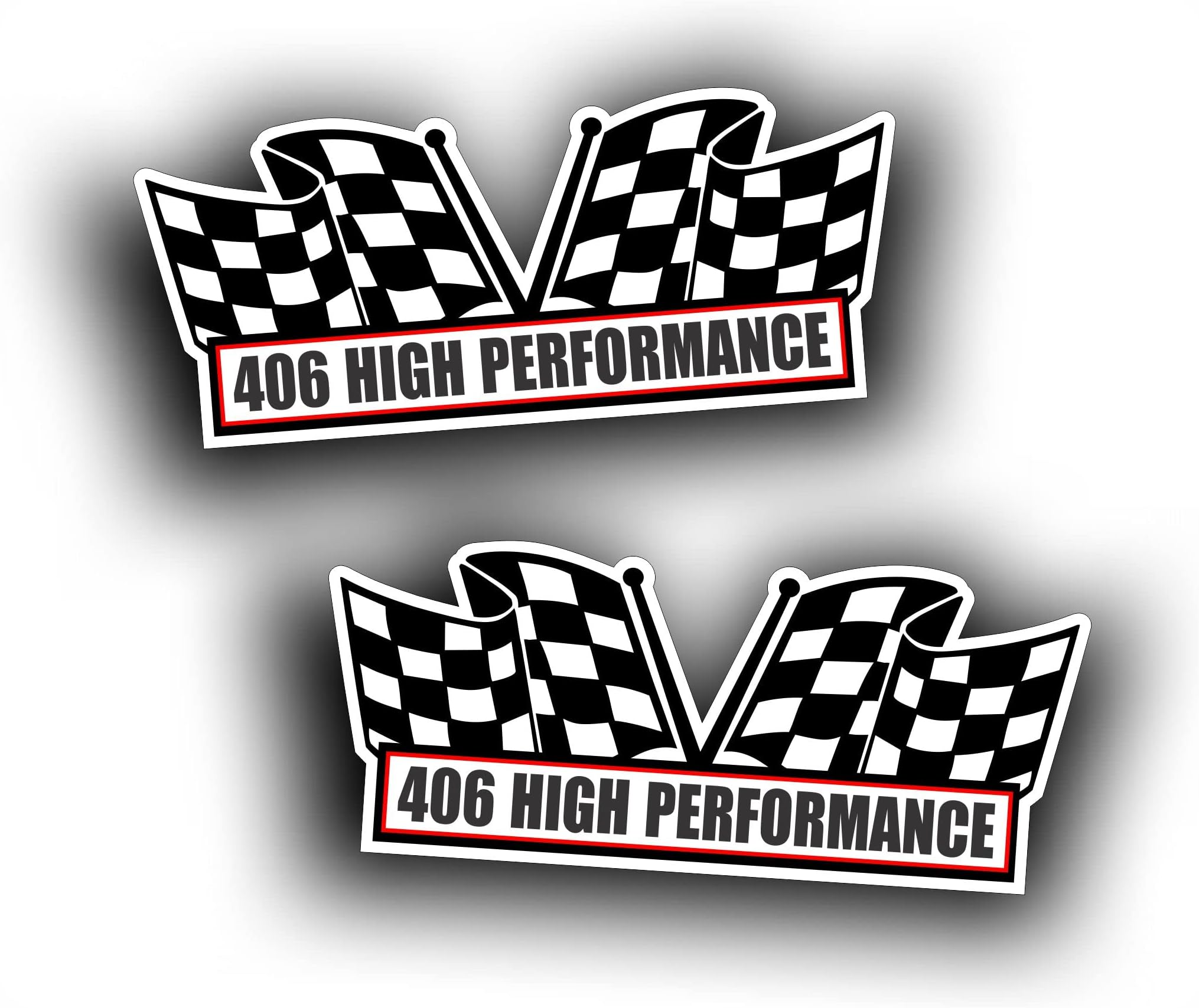 Amazon.com: 2X Engine Window Air Cleaner Sticker Decal, 406 High ...