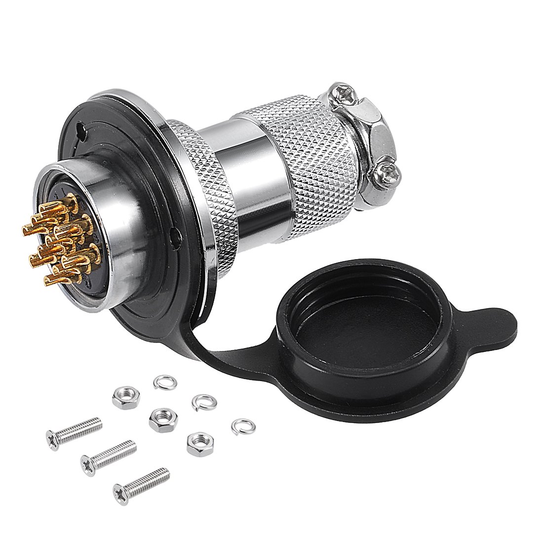 Amazon.com: uxcell Aviation Connector, 25mm 10P 5A 250V GX25-10 ...