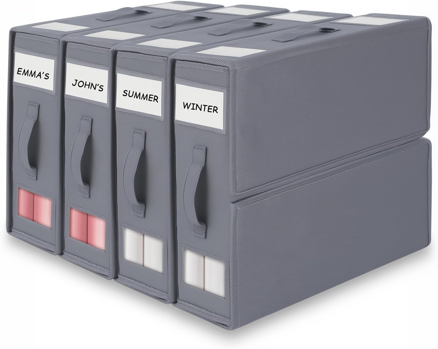 Amazon.com: combocube 4 Pack Foldable Bed Sheet Storage Organizer Box ...