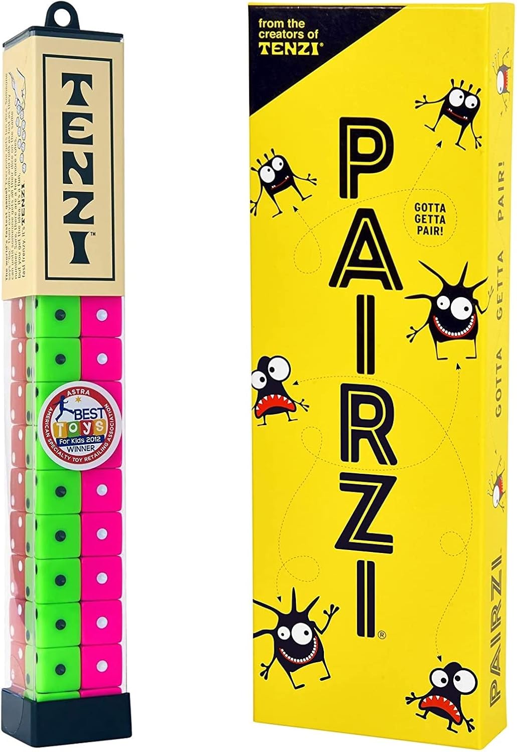 Amazon.com: TENZI Dice and Card Game Pairzi 2 Pack - Fun, Fast Frenzy ...