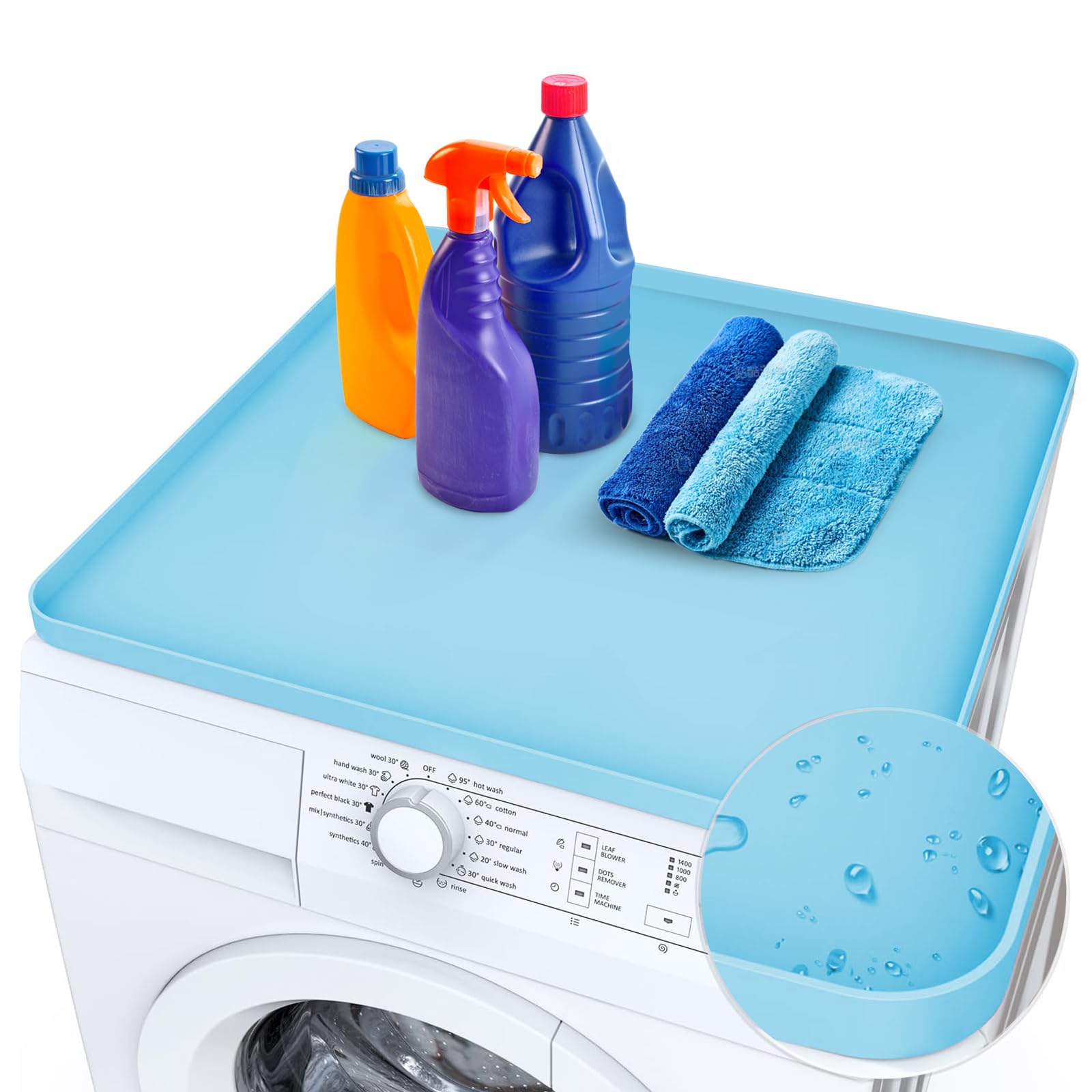 Amazon.com: Washer and Dryer Top Protector, 23.6“ x 23.6" Protective ...