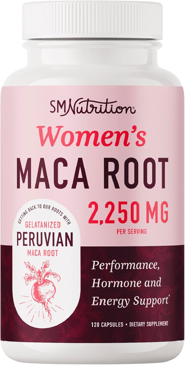 Maca Root Capsules for Women | 500MG Gelatinized Herbal Supplement to ...