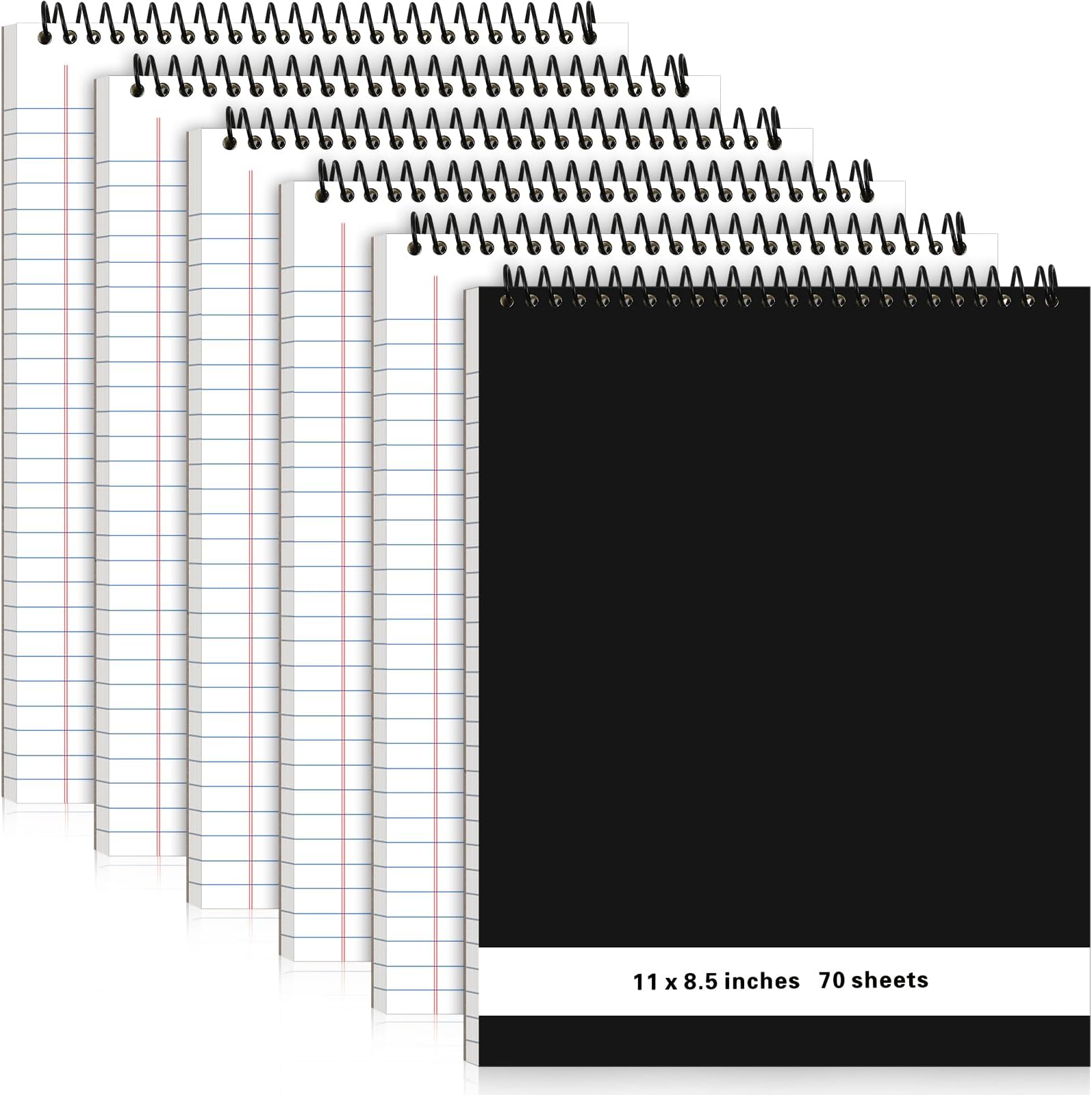 Amazon.com : Resurhang 6 Pcs Legal Pad Top Spiral Bound Notebook 11 x 8 ...