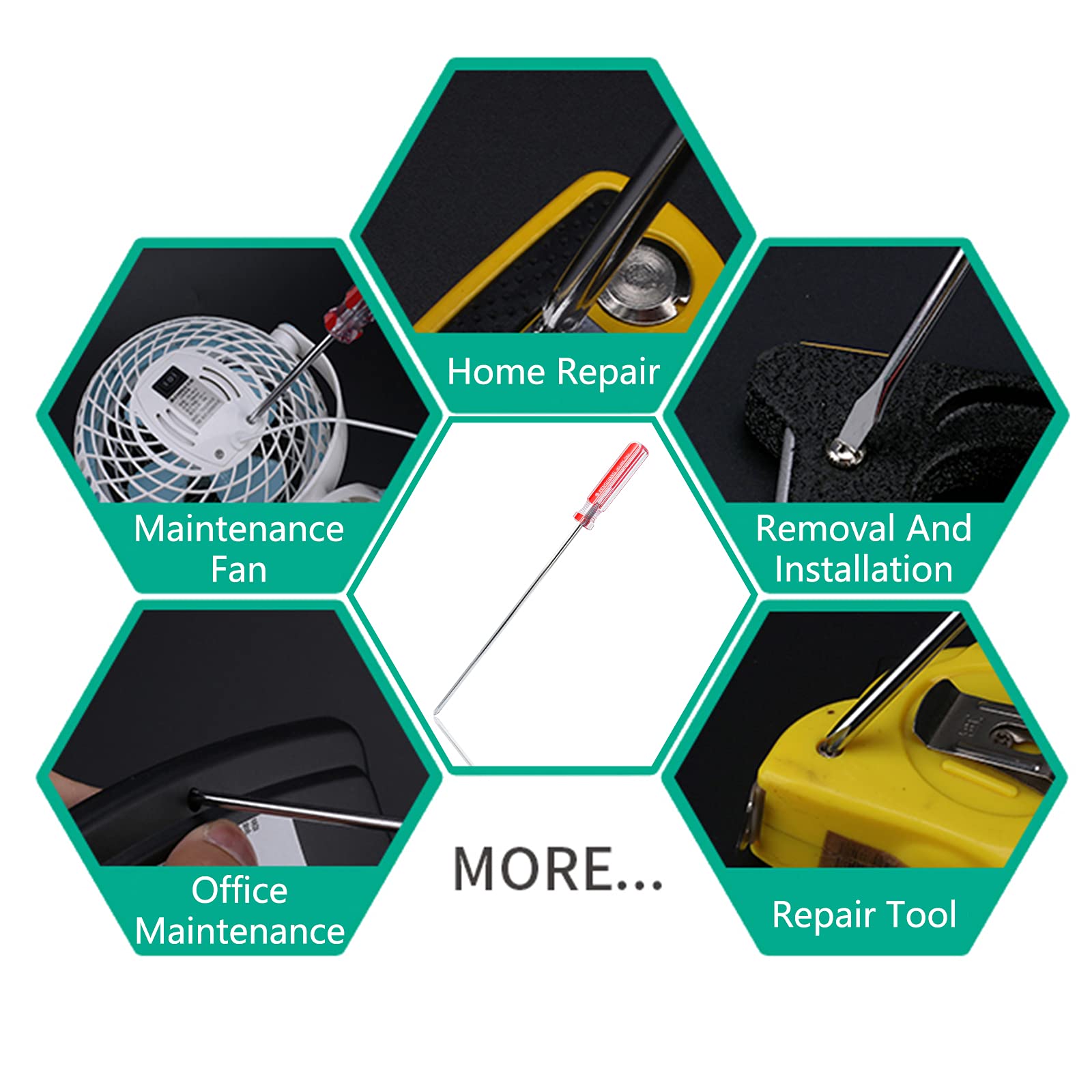 Snapklik.com : Kyuionty Phillips 8 Inch Long Screwdriver