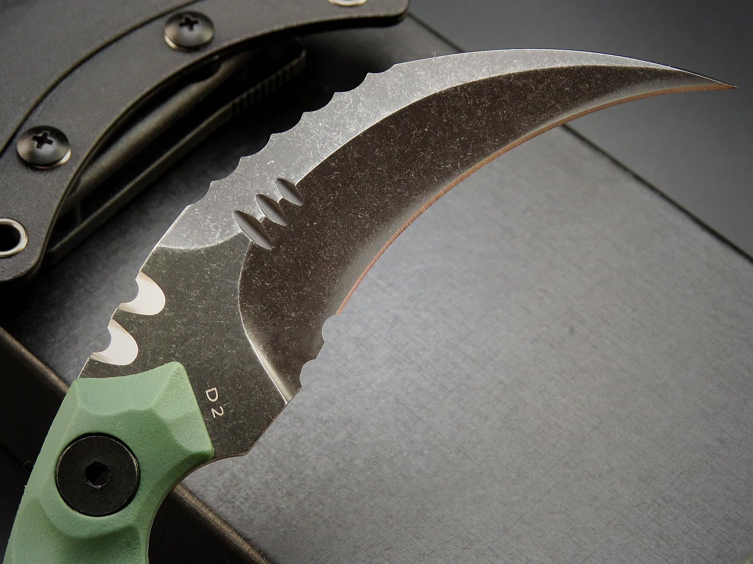 Snapklik.com : Ccanku C1691N Fixed Blade Knife,D2 Steel Nylon ...