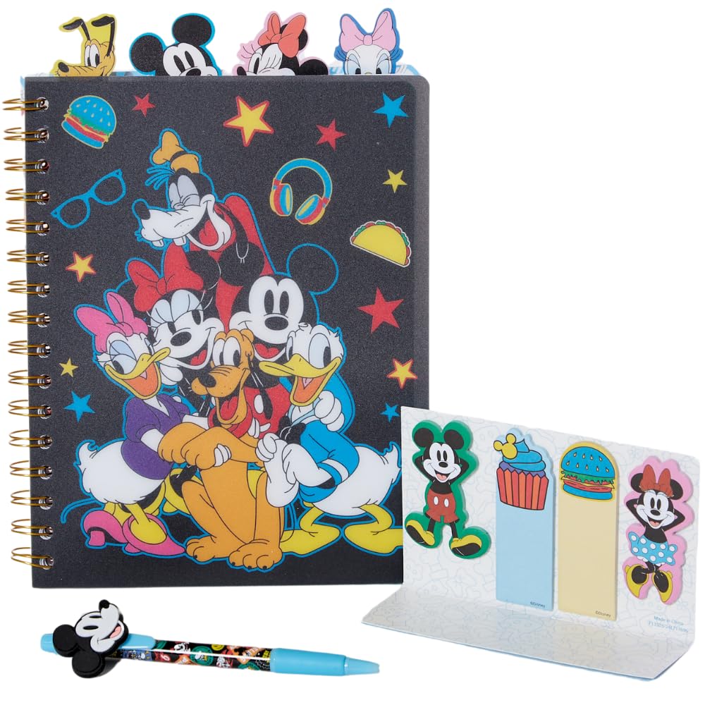Innovative Designs Disney Mickey and Friends Tab Journal Spiral ...
