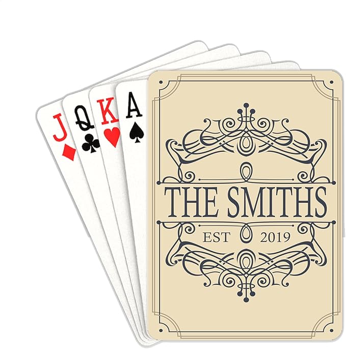 Amazon.com: Deargifts Vintage Playing Cards Custom Personalized Playing ...