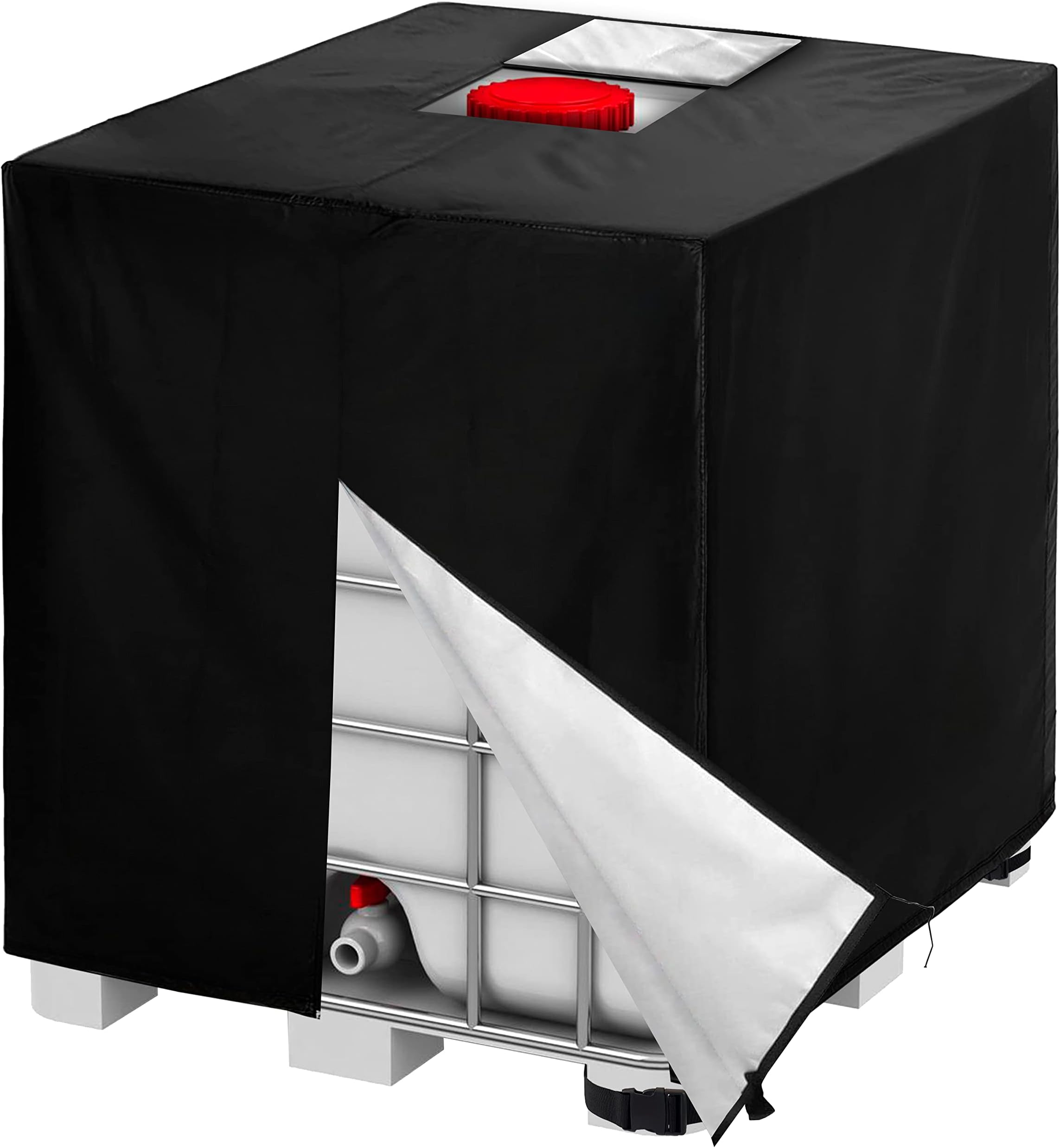 Amazon.com : Green Zipper IBC Tote Cover Barlic 275 Gallon Tote Cover ...