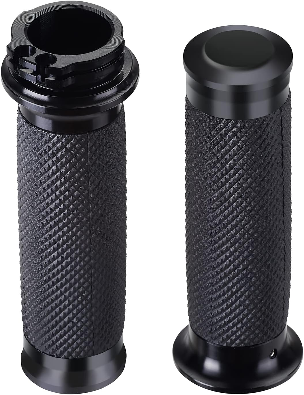 Amazon.com: 1 Inch Black Handle Bar Hand Grips Compatible for Sportster ...