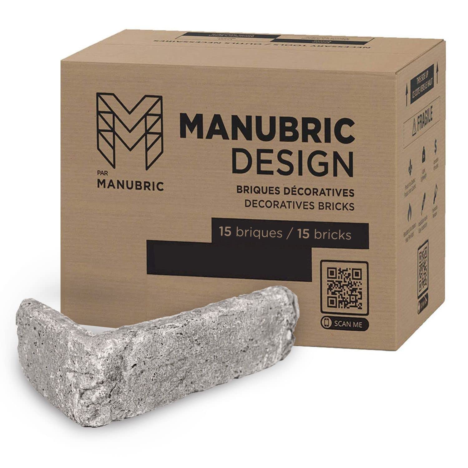 Manubric 3D Faux Thin Brick Wall - 15 Bricks (3 sq. Philippines | Ubuy