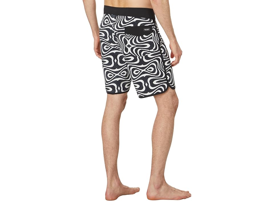 Volcom Lido Print Scallop Mod 19 (White) Men's Swimwear International ...