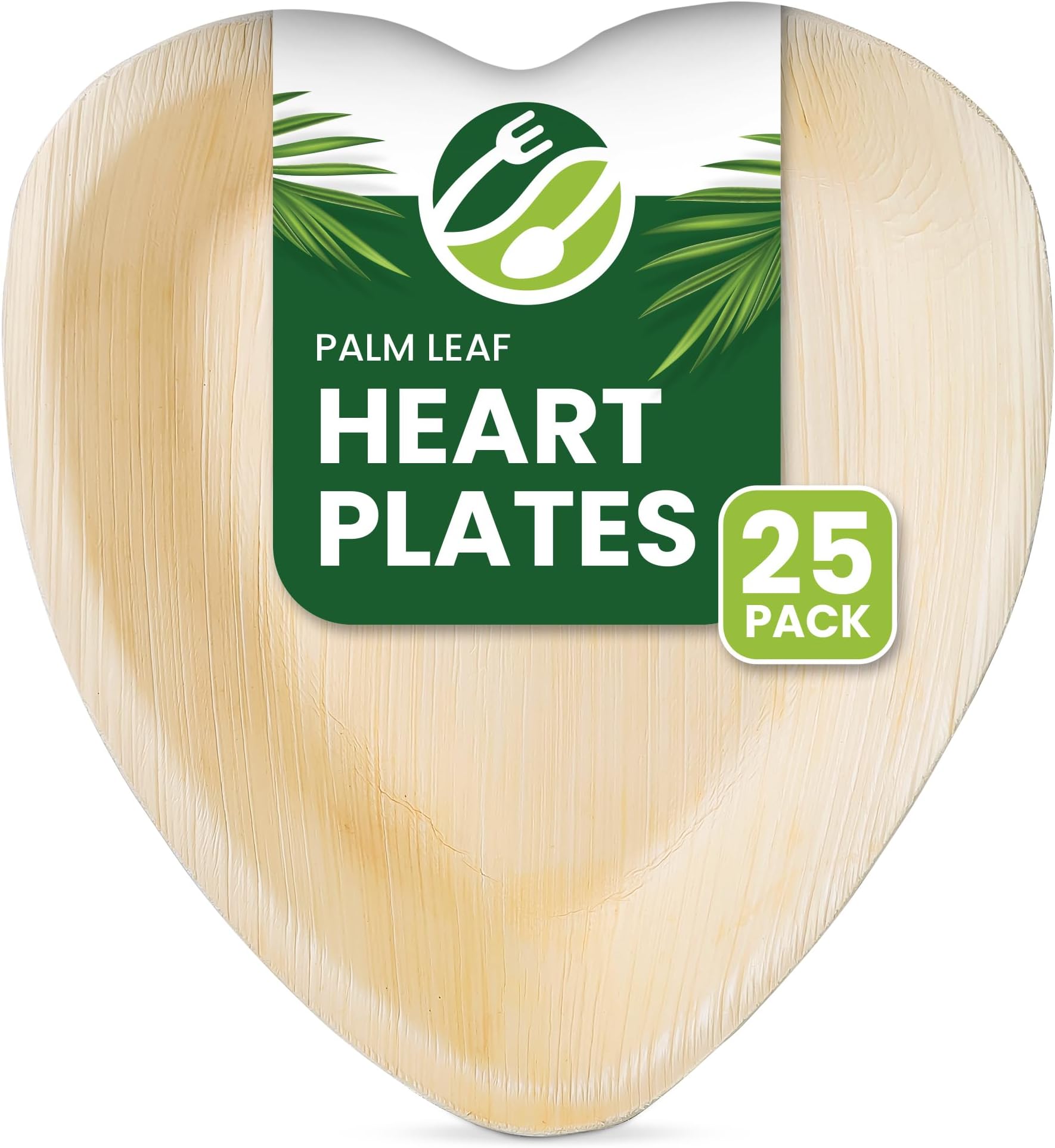 ECO Leaf | 12" / 30cm (Deep) | 25 Pack Disposable Palm Leaf Plates ...