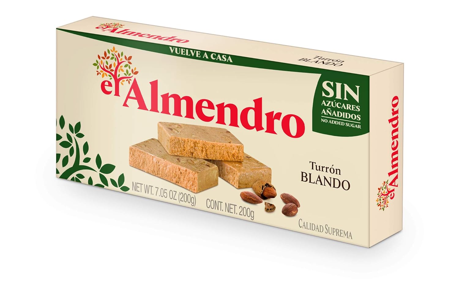 Amazon.com: El Almendro Sugar Free Soft Almond Turron (Turron Blando ...