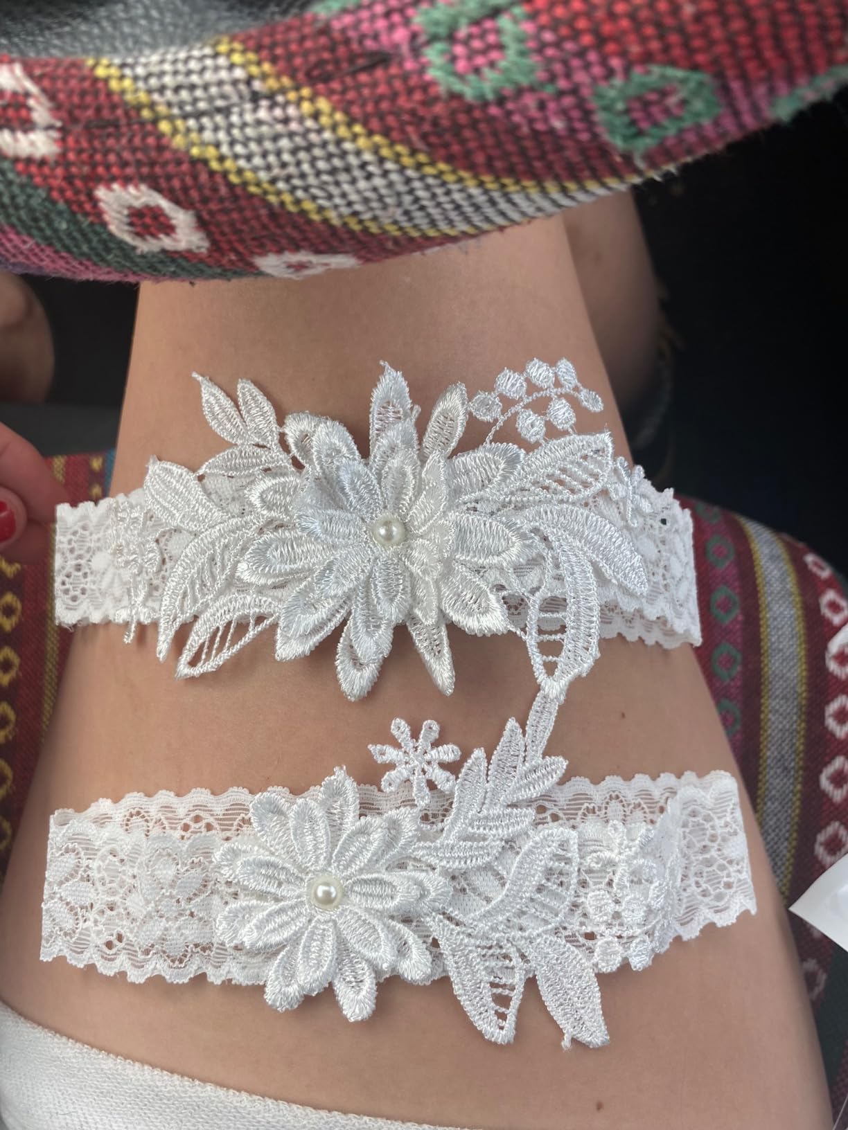 $2/mo - Finance 2 Pieces Wedding Garters Daisy Lace Bridal Garter Hand ...